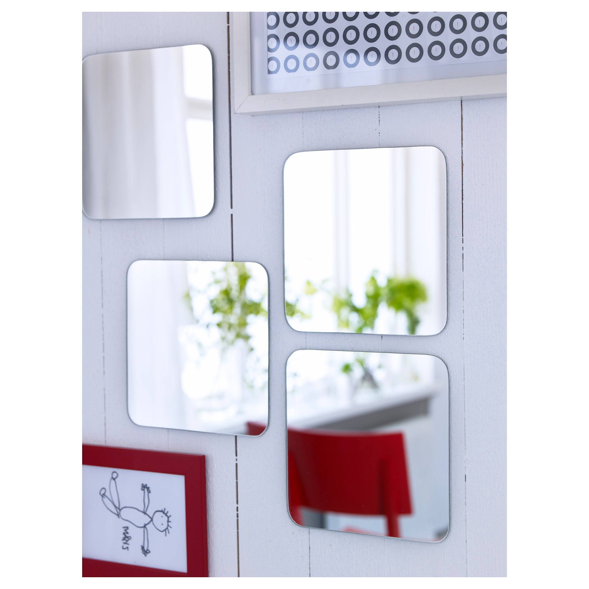SÖRLI colourless 20x20 cm wall mirror - 60074007 | IKEA