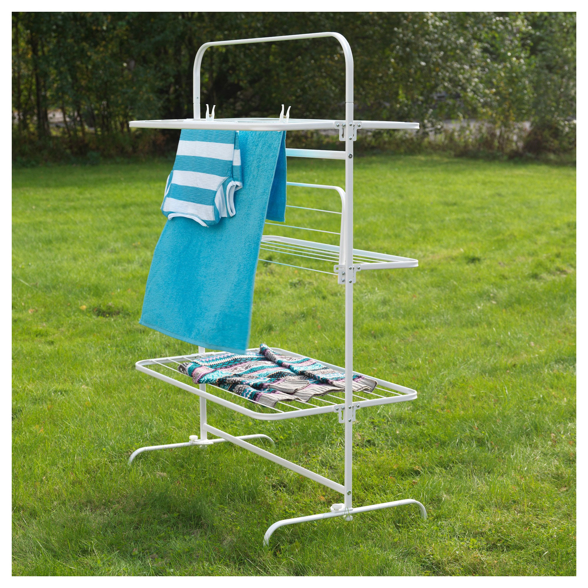 MULIG white 99x58x152 cm laundry drying rack - 20219658 | IKEA