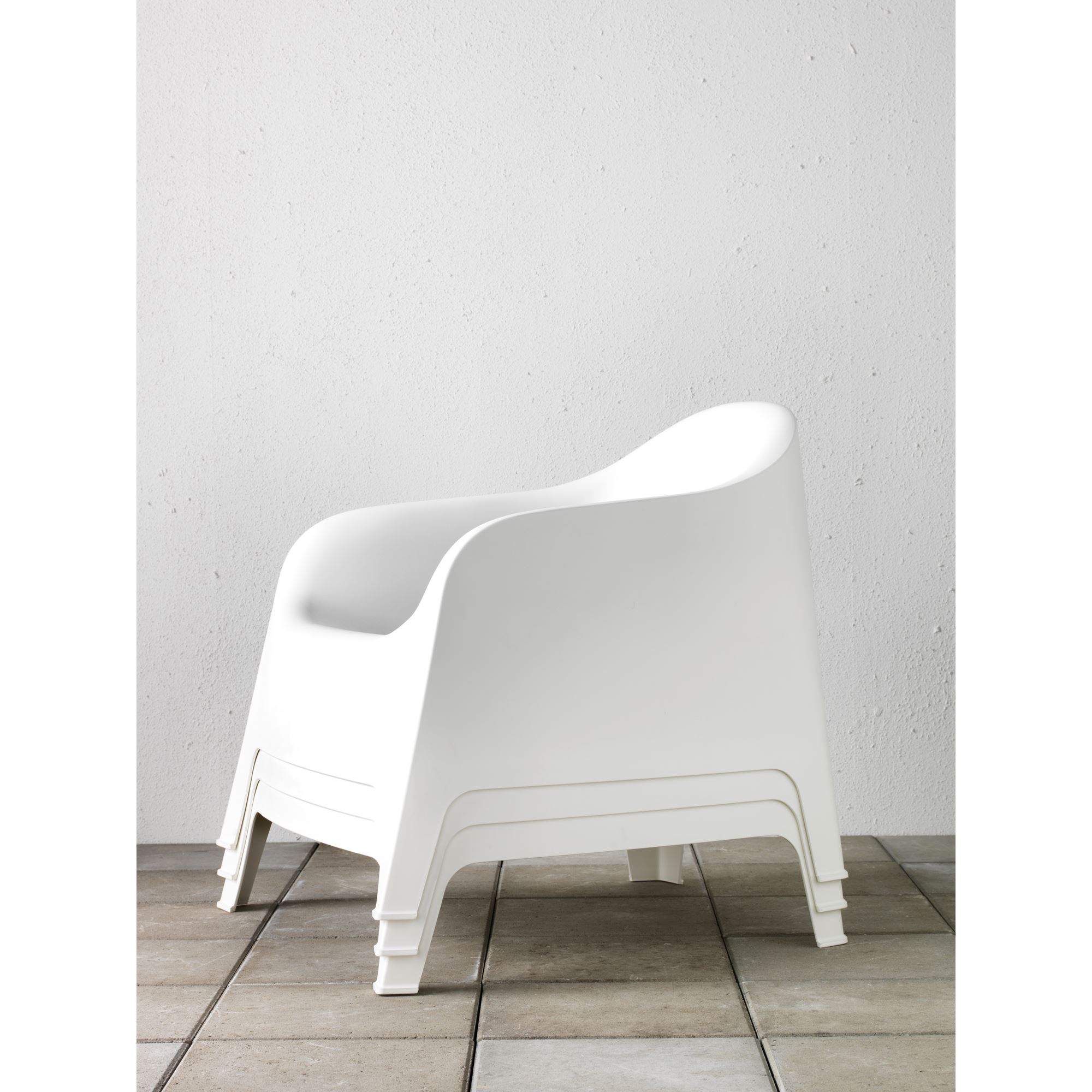 SKARPÖ white garden armchair - 70234185 | IKEA
