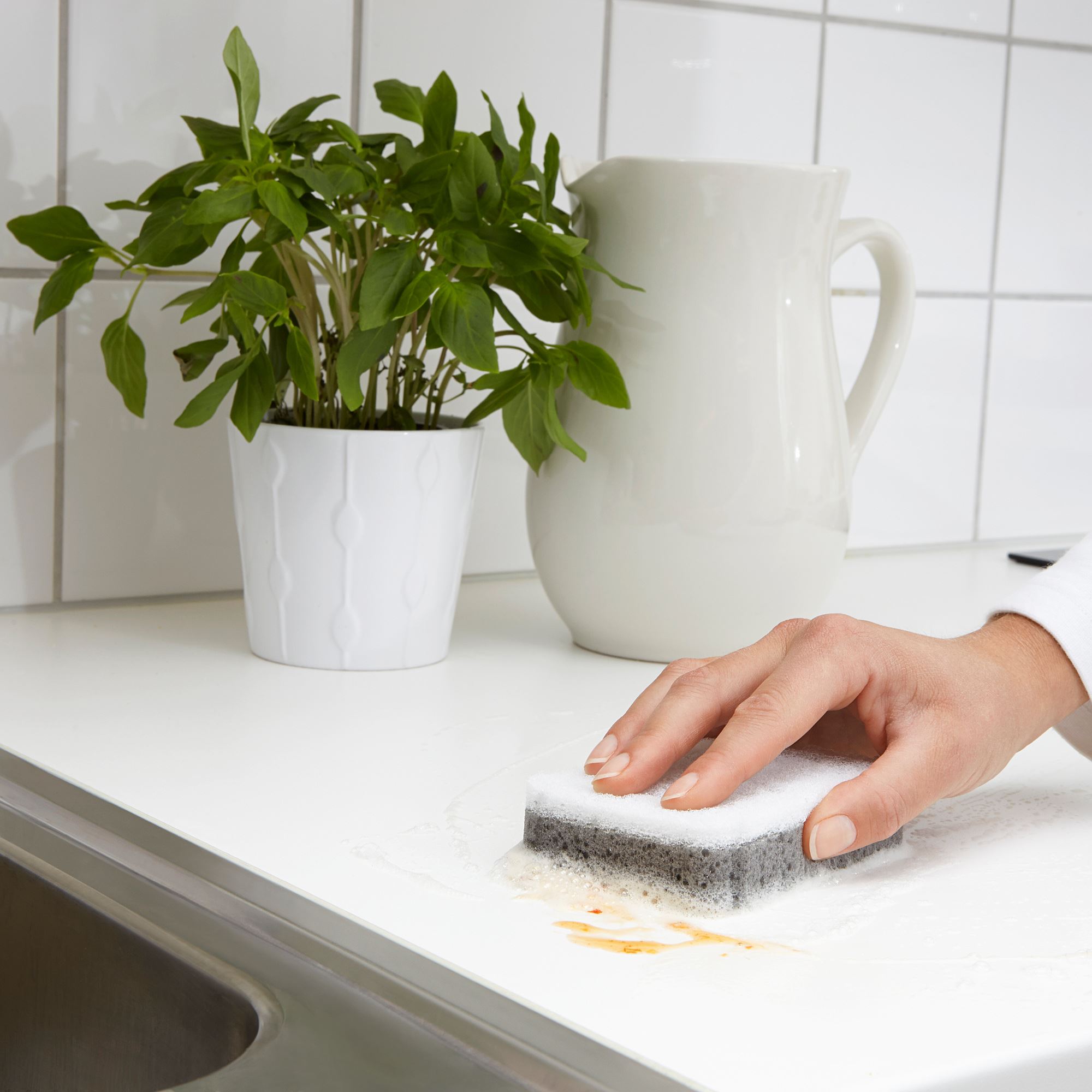 SVAMPIG grey/white sponge - 60257605 | IKEA