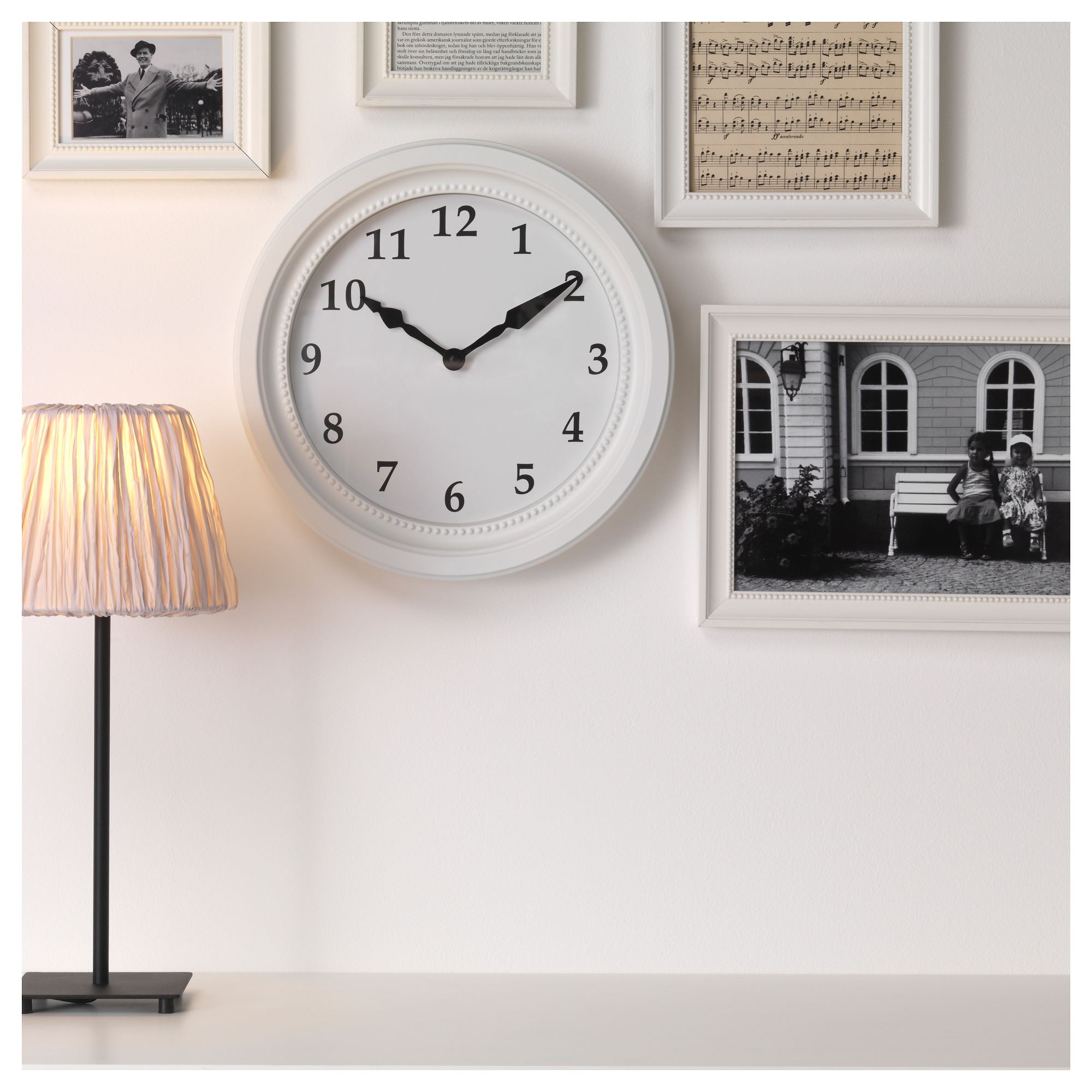 SÖNDRUM white 35 cm wall clock - 60540864 | IKEA