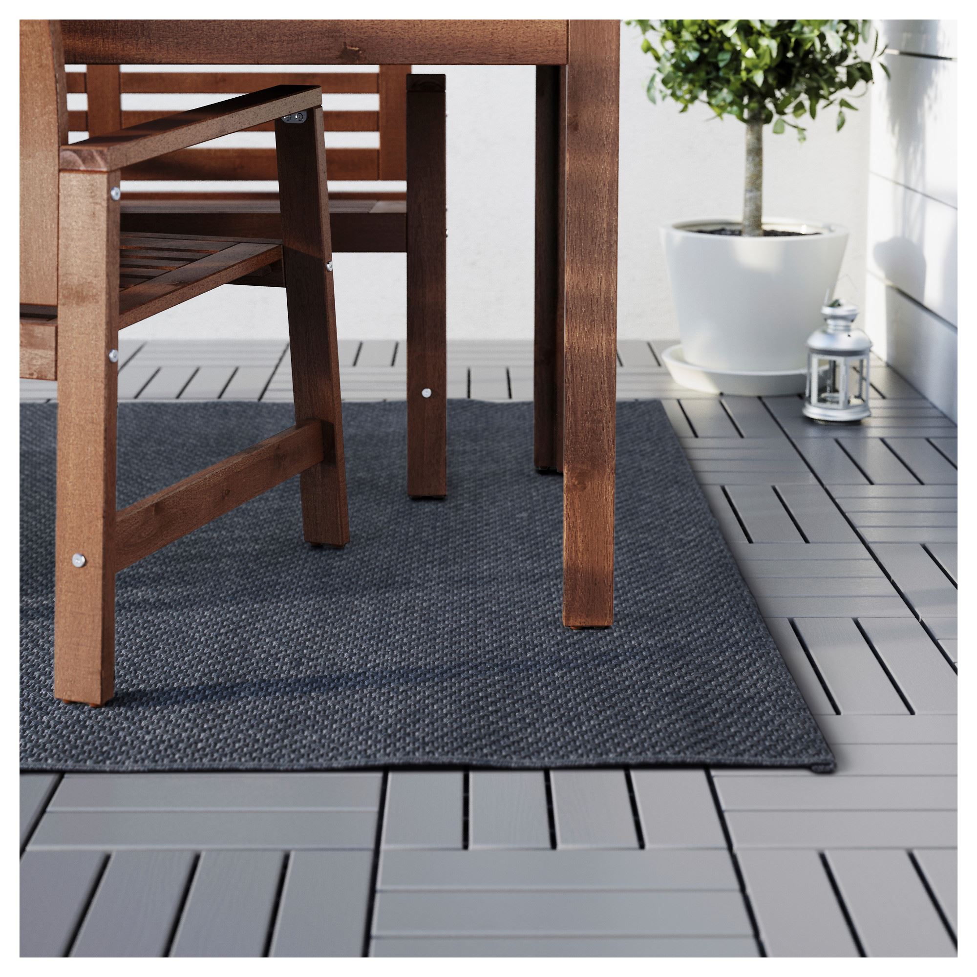 MORUM dark grey 160x230 cm large rug - 40203557 | IKEA