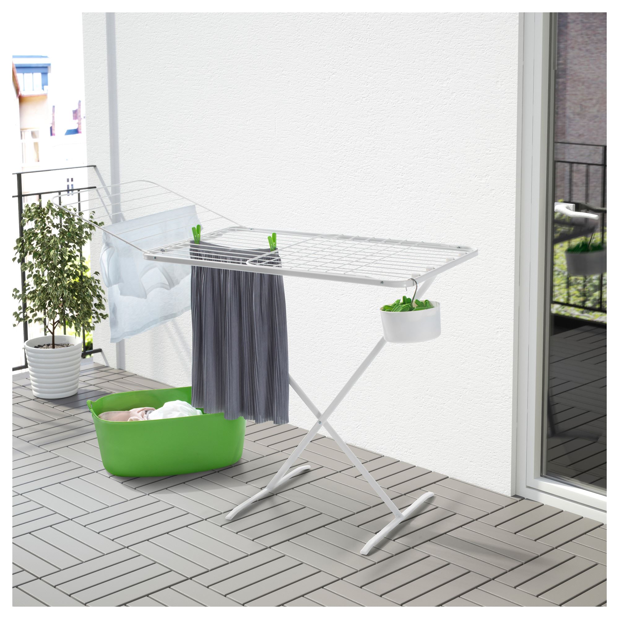 MULIG beyaz 173x57x103 cm çamaşır kurutma askılığı - 50228755 | IKEA