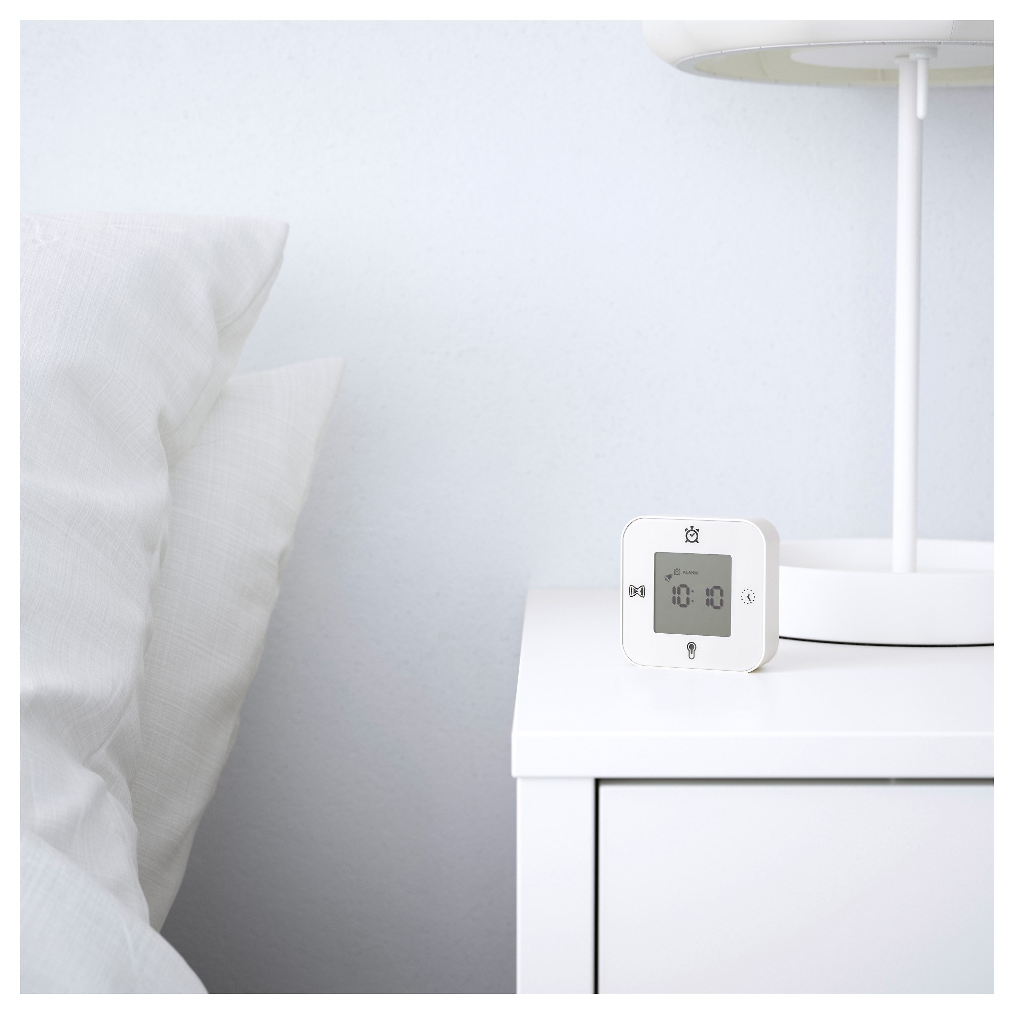 KLOCKIS white 7x7 cm functional clock - 70590453 | IKEA