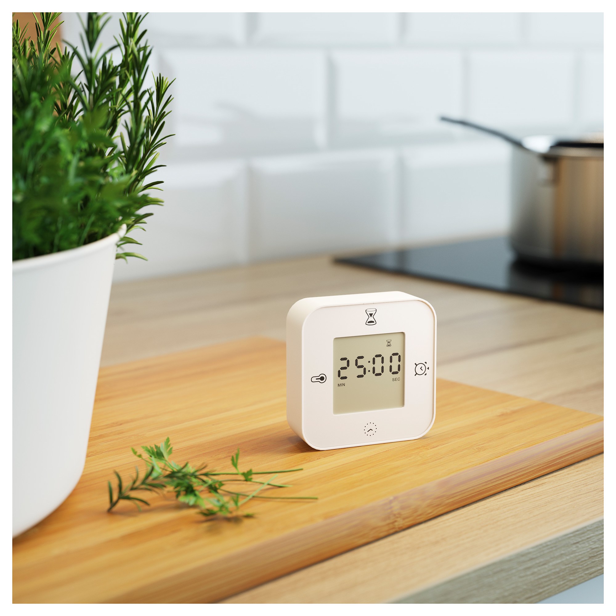 KLOCKIS white 7x7 cm functional clock - 70590453 | IKEA