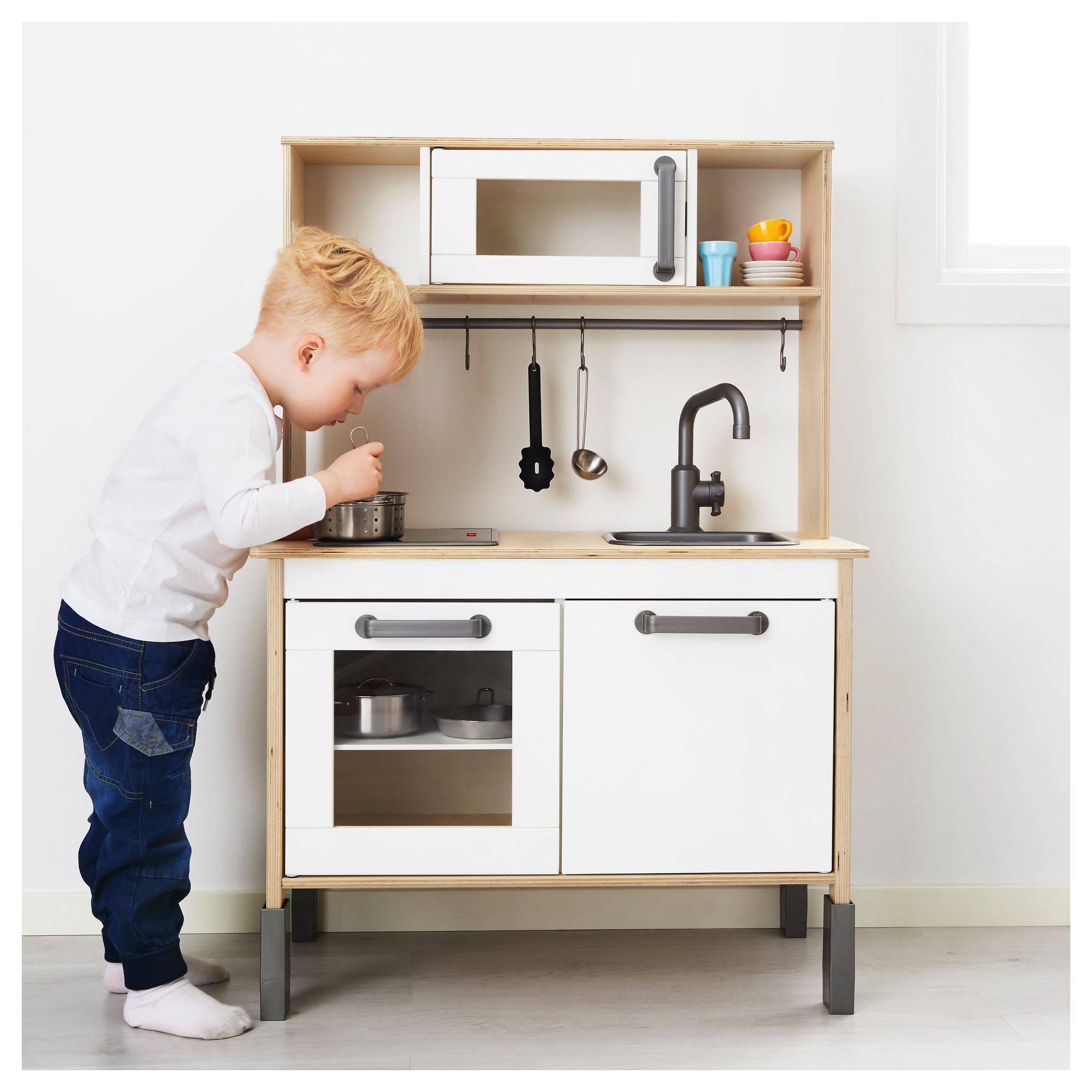 DUKTIG white/birch 72x40x109 cm play kitchen - 60319972 | IKEA
