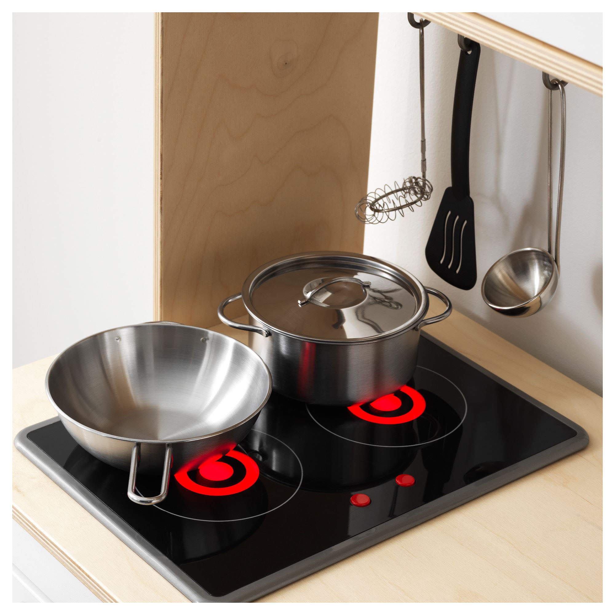 DUKTIG grey cookware set toy - 00130167 | IKEA