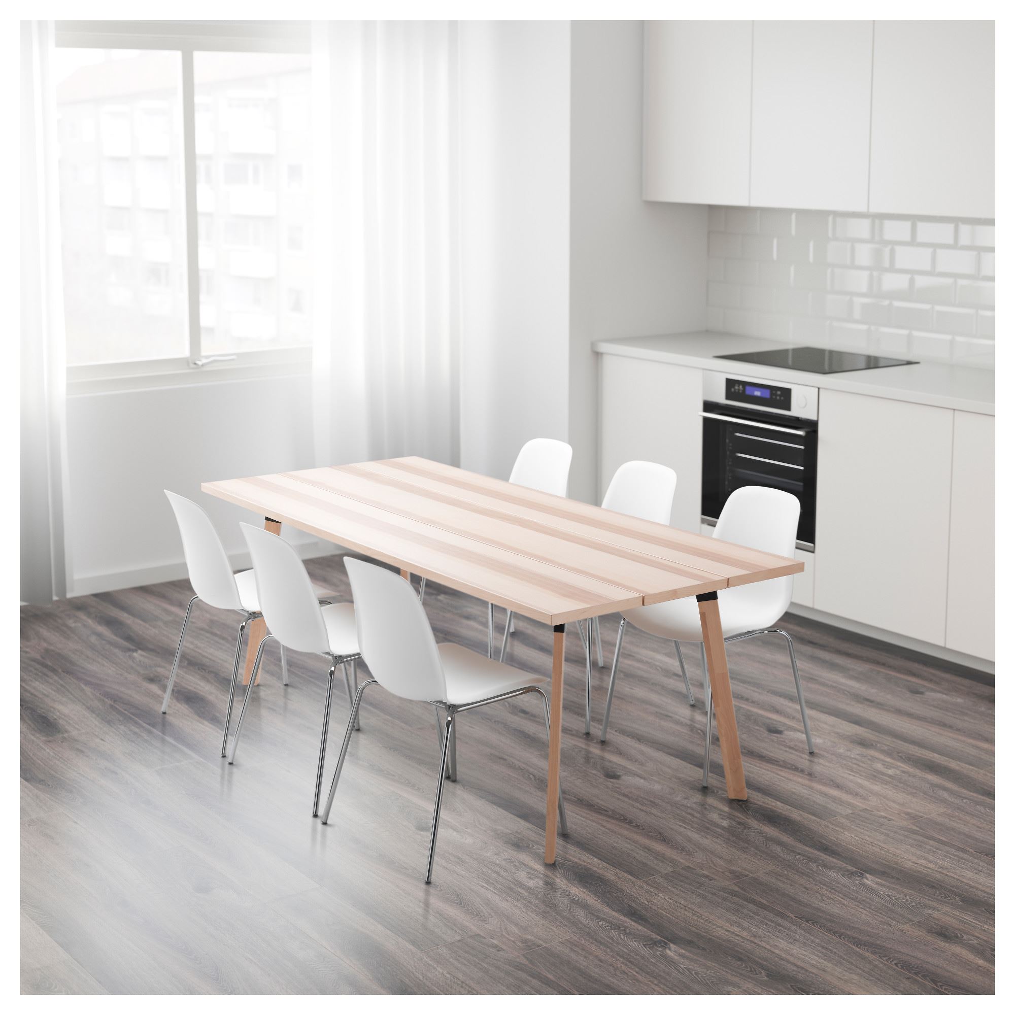 YPPERLIG ash seats 6-8 dining table - 80346583 | IKEA