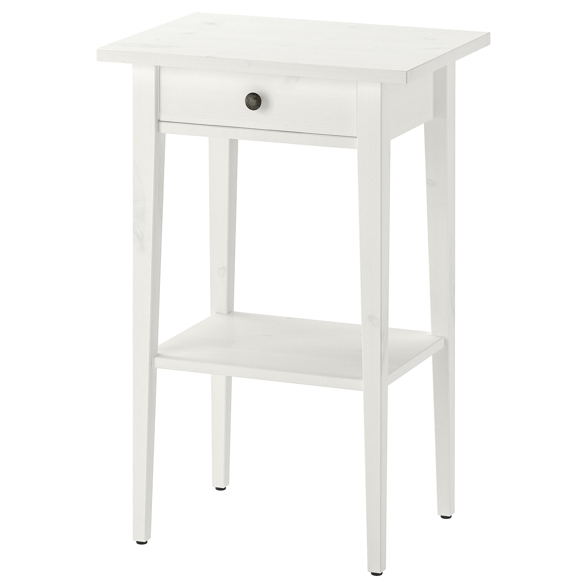 HEMNES white varnish 46x35x70 cm bedside table - 20200456 | IKEA