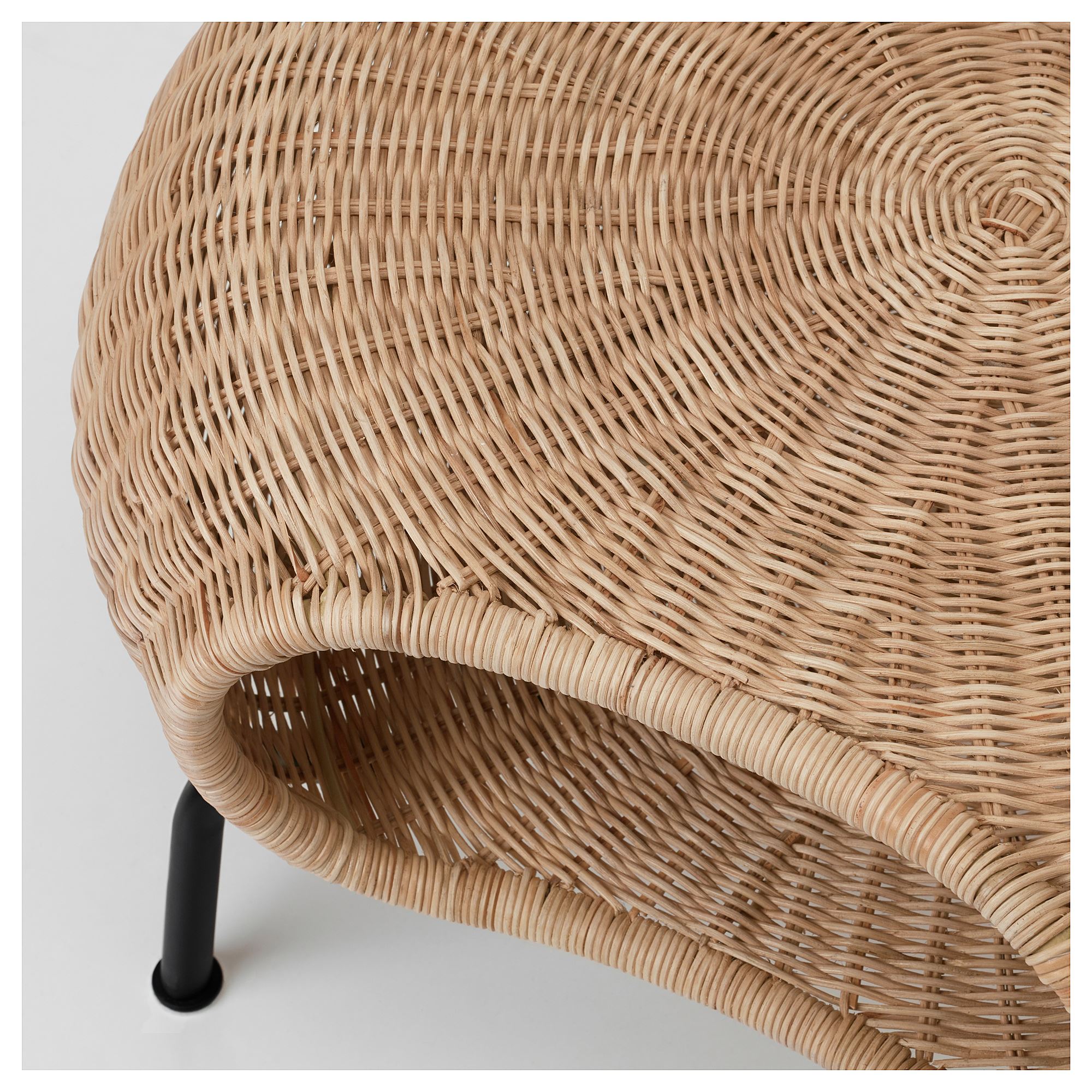 GAMLEHULT rattan-anthracite stool/side table - 10434309 | IKEA