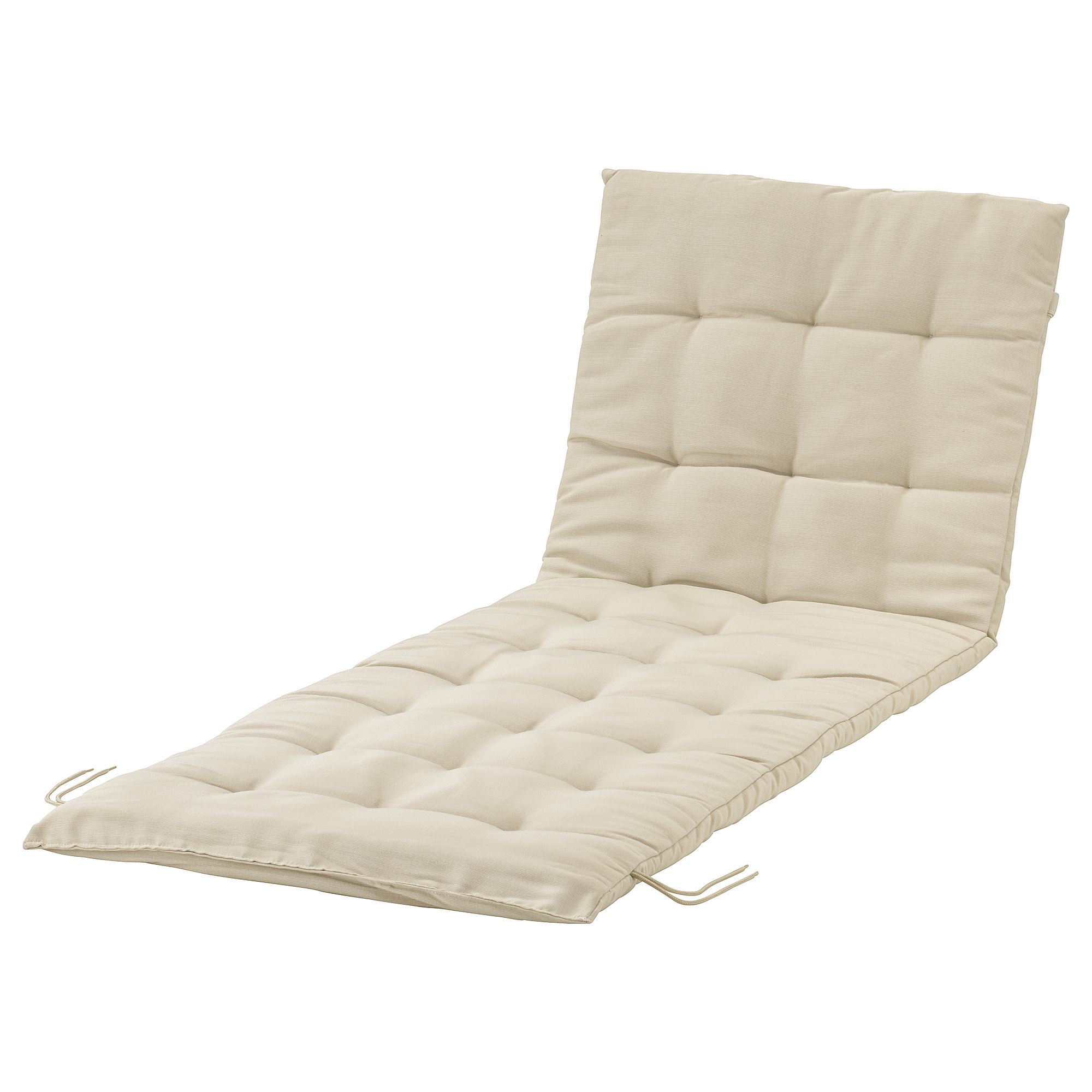 HALLÖ beige 190x60 cm sun lounger pad - 80261692 | IKEA