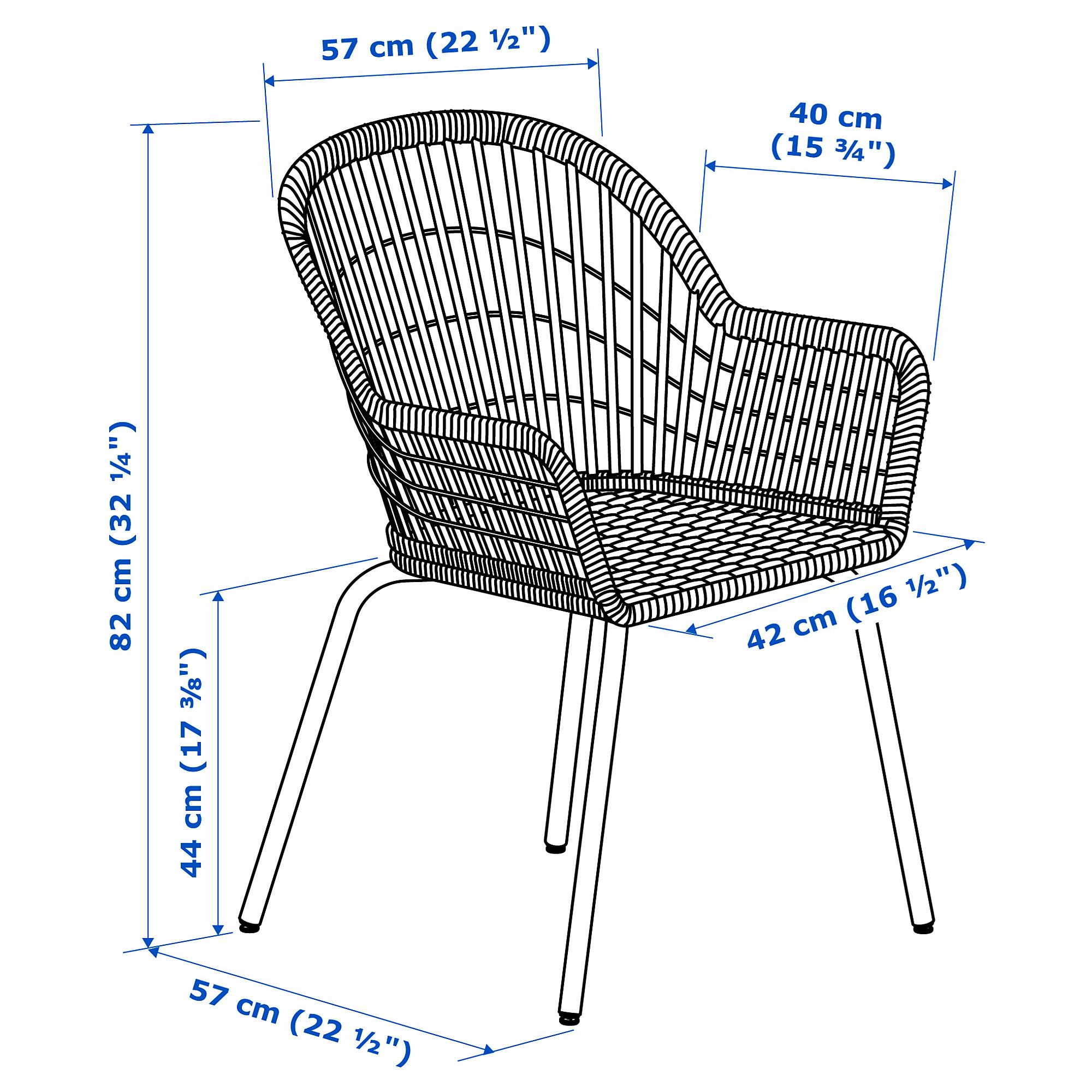 NILSOVE rattan/white rattan chair - 19304006 | IKEA