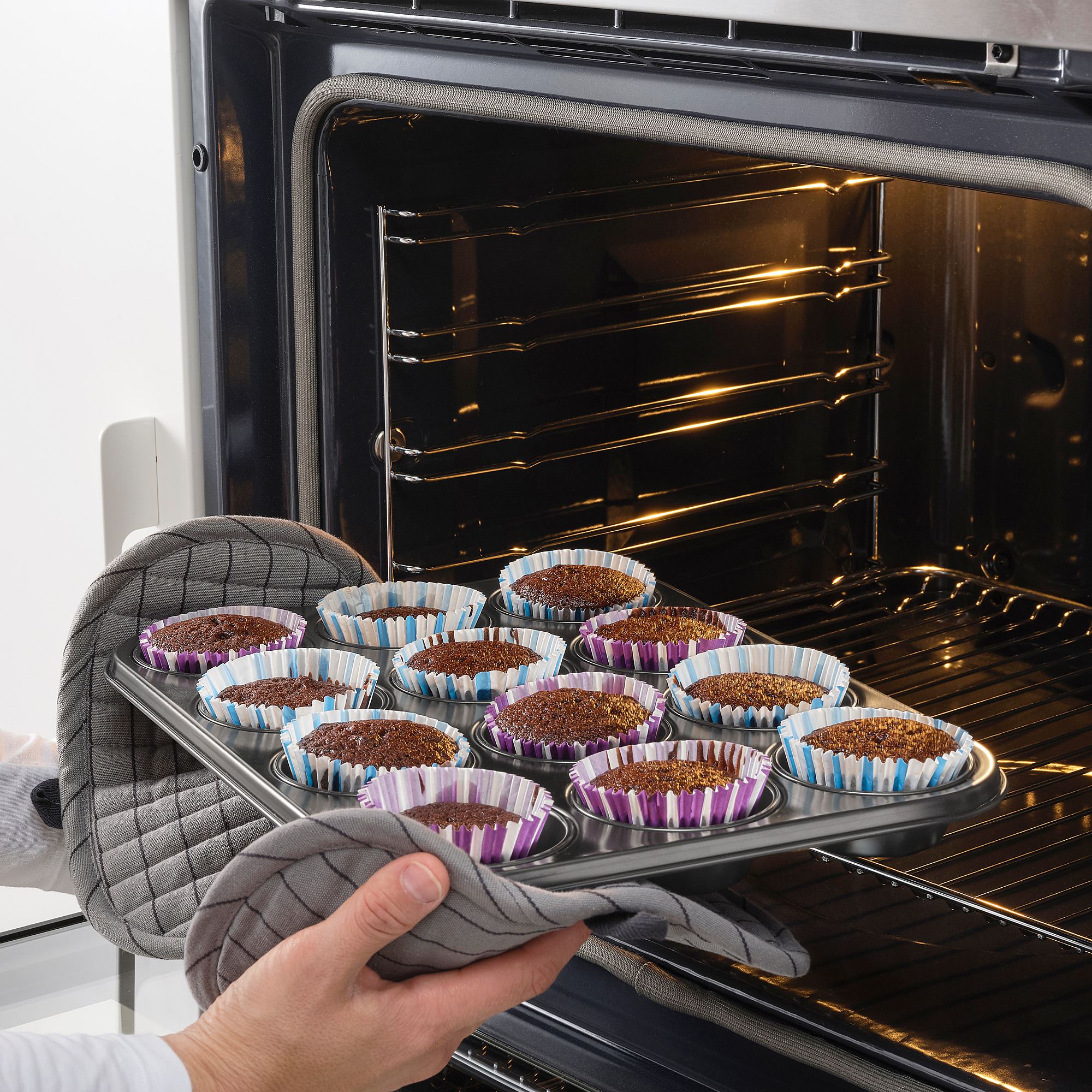 HEMMABAK gri 38x27 cm muffin kalıbı - 90456689 | IKEA