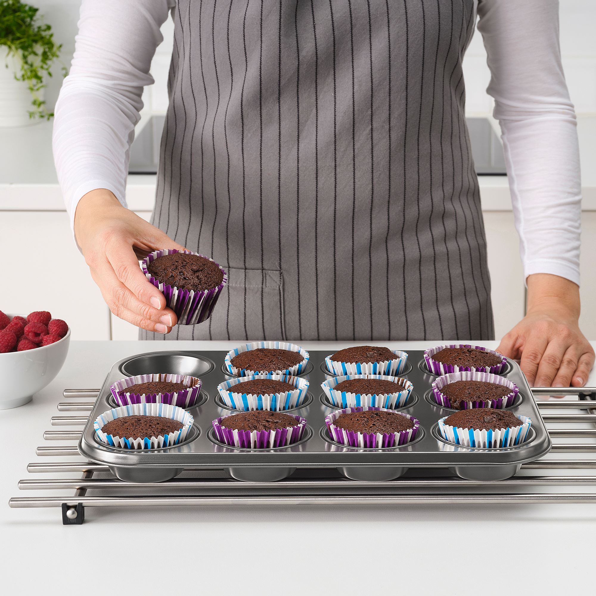 HEMMABAK gri 38x27 cm muffin kalıbı - 90456689 | IKEA