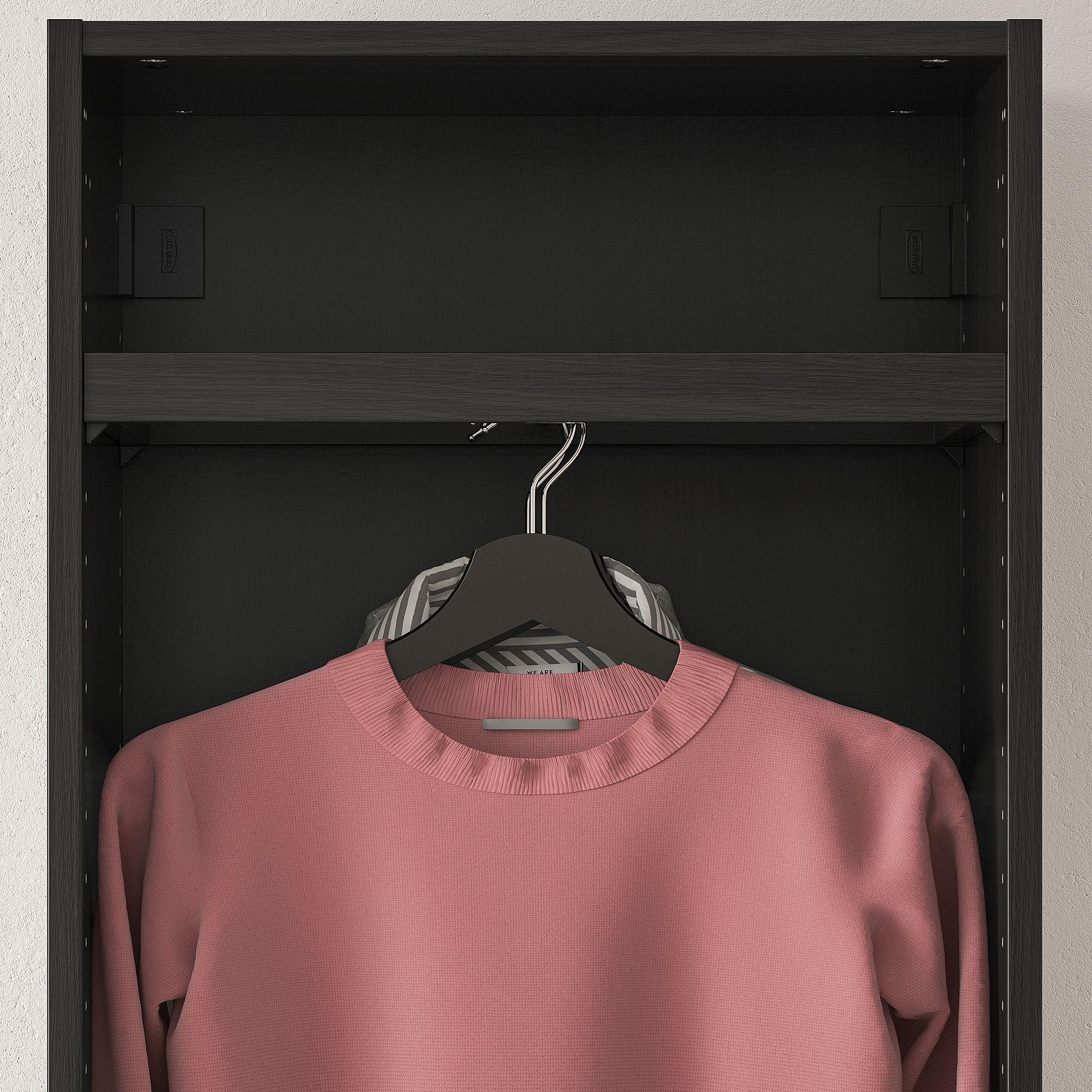 KOMPLEMENT blackbrown 50x35 cm clothes rail - 60446461 | IKEA