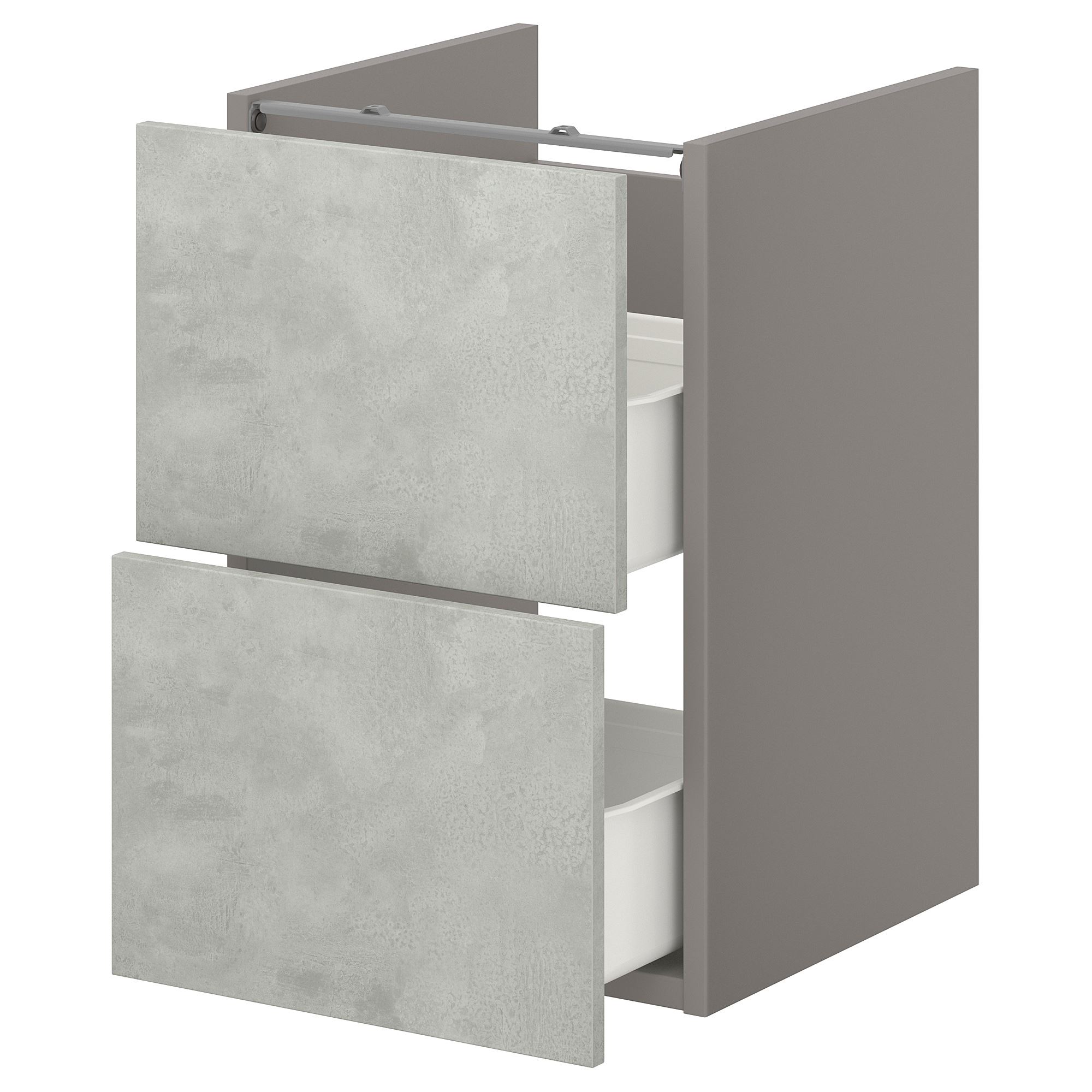ENHET gray-stone effect 40x42x60 cm wash-basin cabinet - 79321041 | IKEA