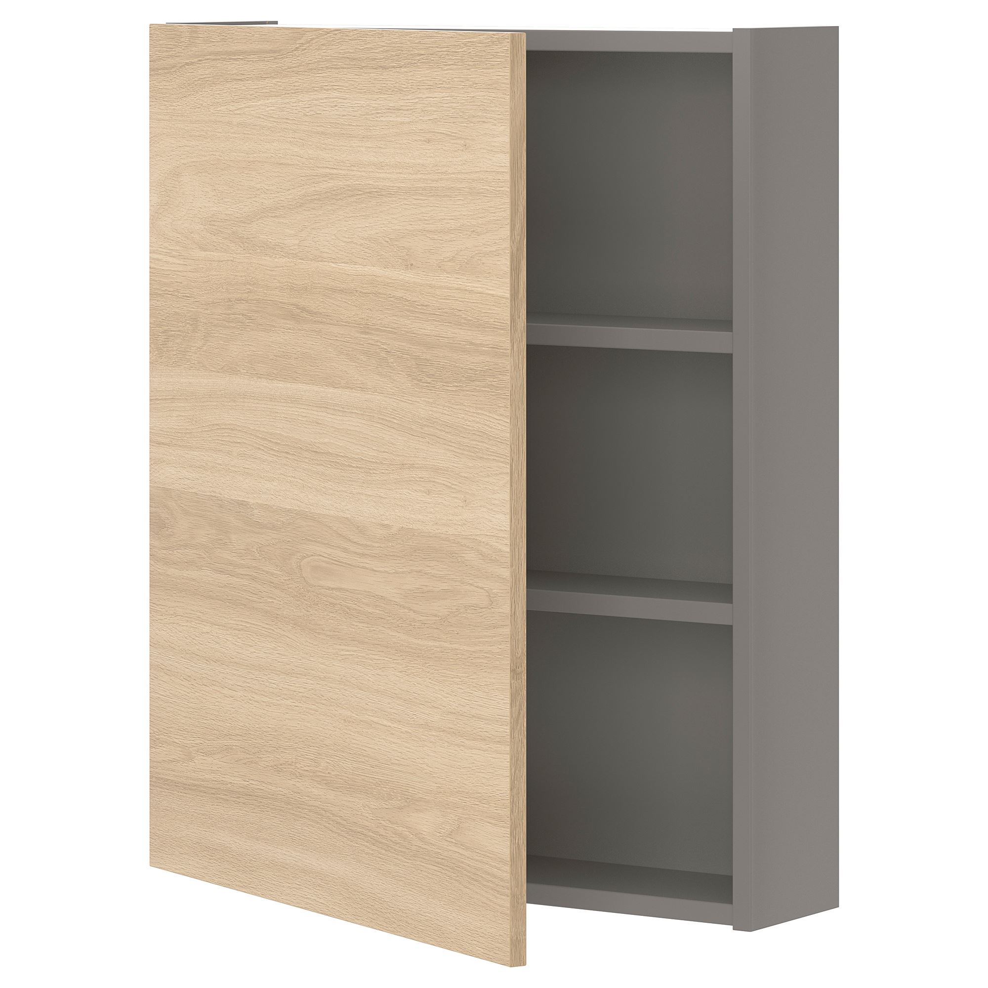 ENHET gray-oak look 60x17x75 cm bathroom wall cabinet - 09323656 | IKEA