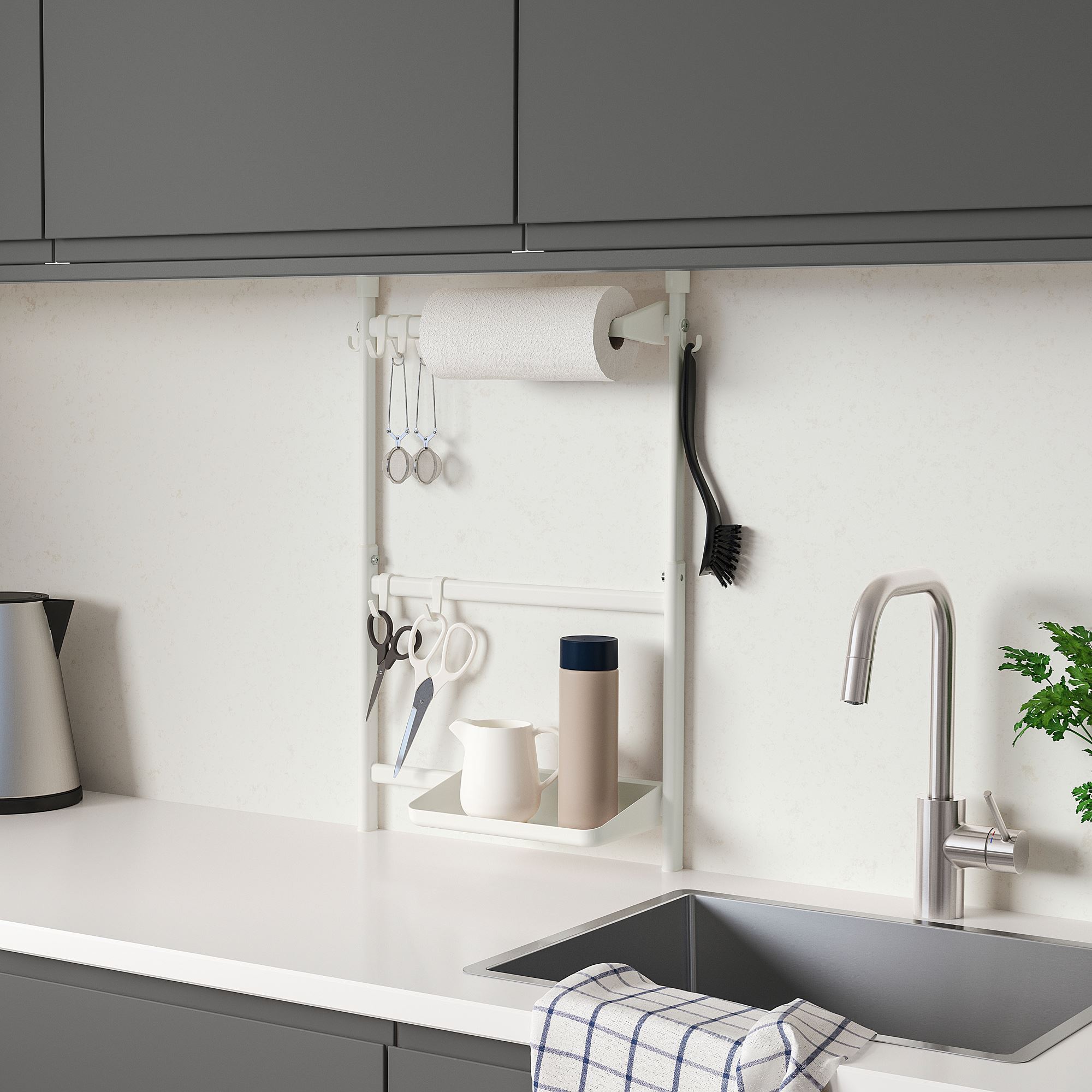 SUNNERSTA white wall rail - 99338427 | IKEA