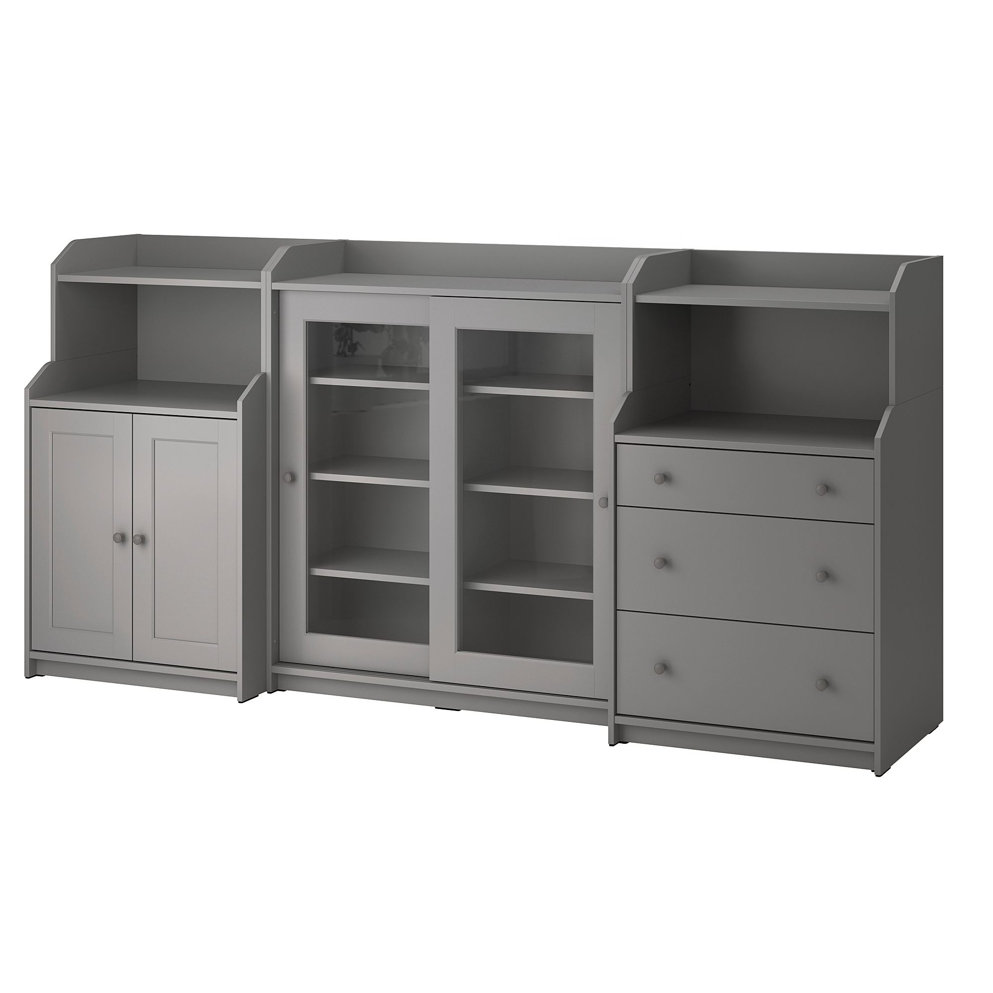 HAUGA grey 244x46x116 cm console - 49388641 | IKEA