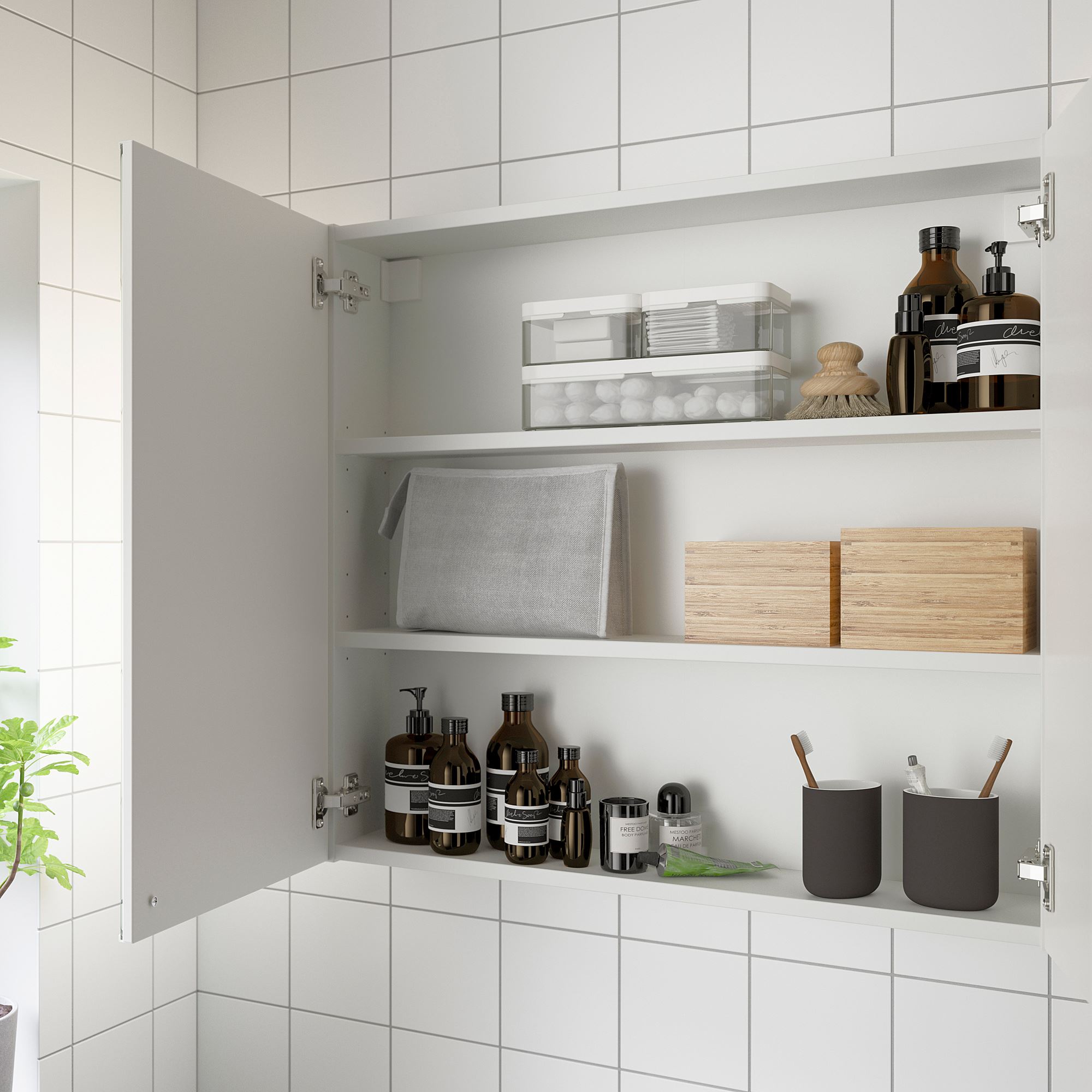 ENHET beyaz 80x17x75 cm banyo duvar dolabı - 19323689 | IKEA