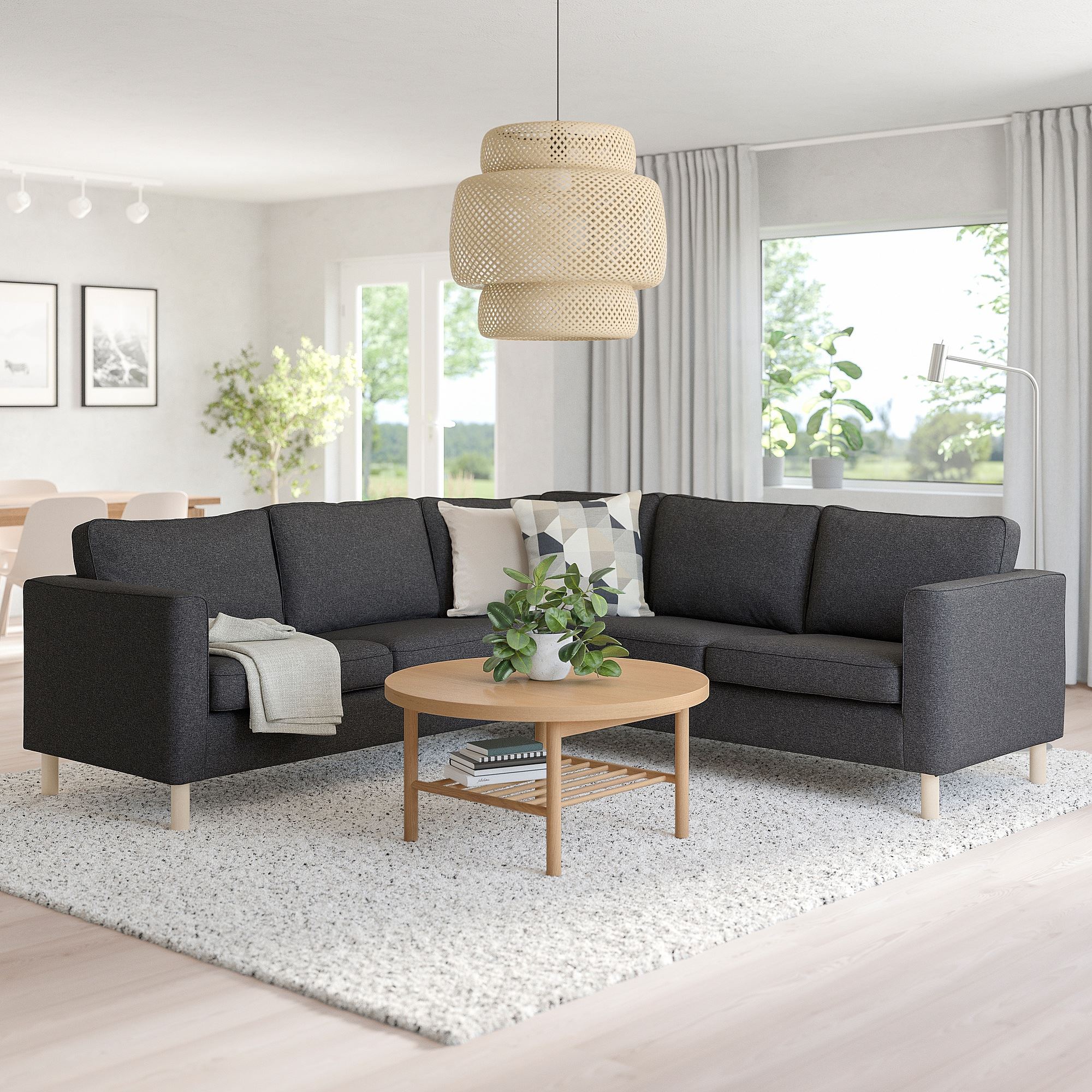 PARUP gunnared dark grey 4-seat corner sofa - 29389397 | IKEA