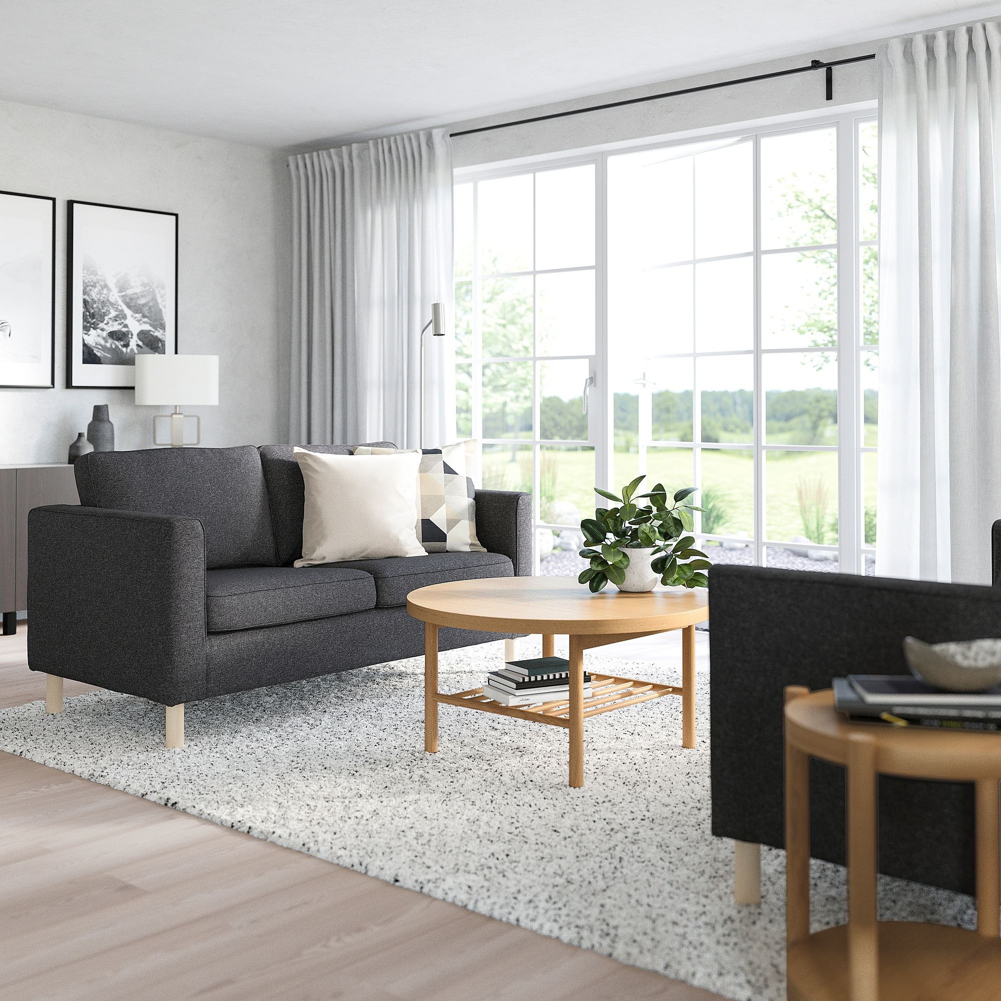 PARUP gunnared dark grey 2-seat sofa - 39389165 | IKEA