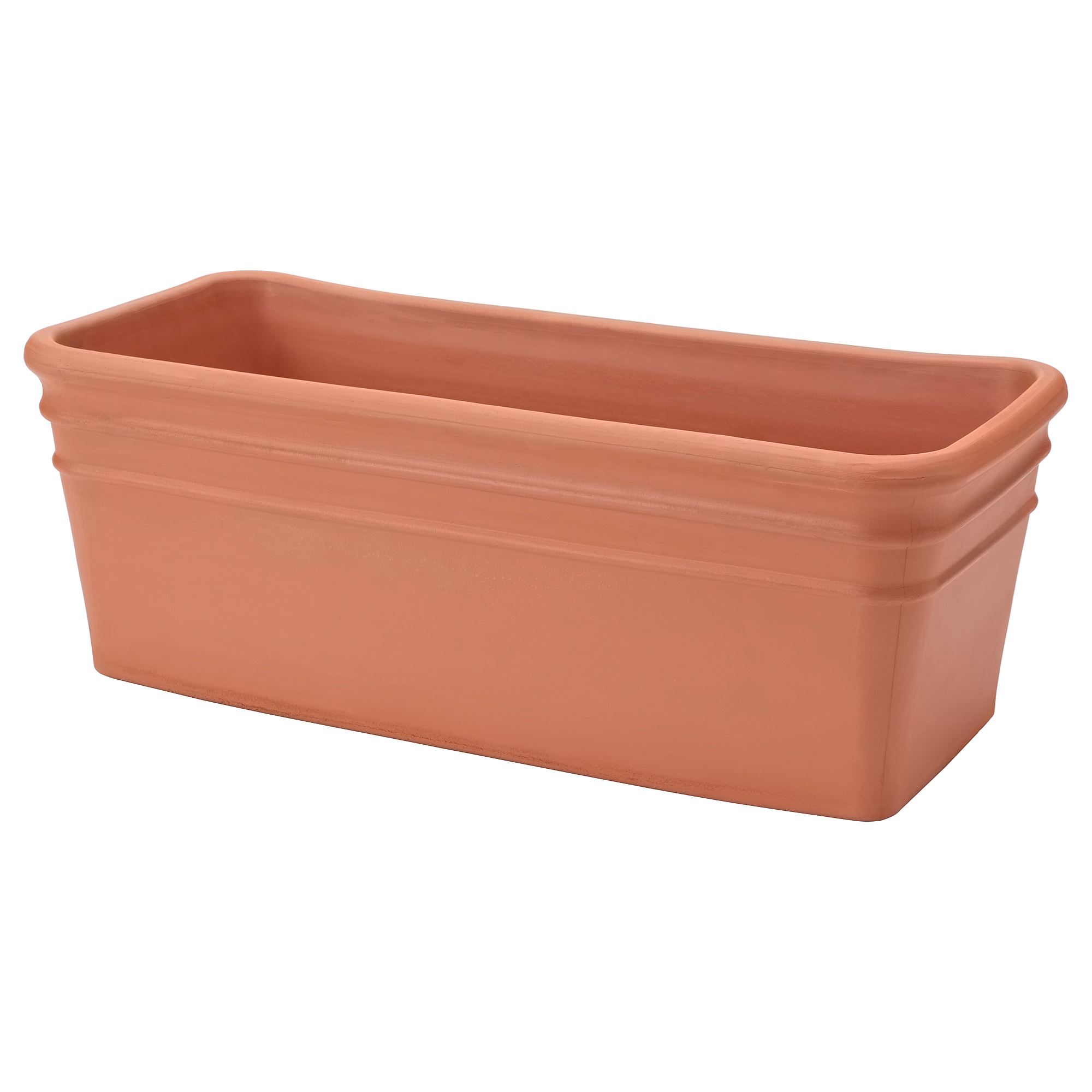 CURRYBLAD terakotta 55x24 cm toprak saksı - 00475814 | IKEA