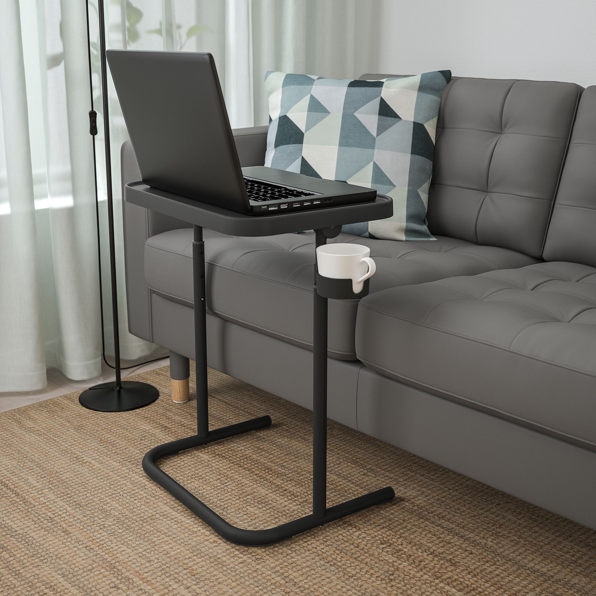 BJÖRKASEN anthracite laptop stand - 20476474 | IKEA