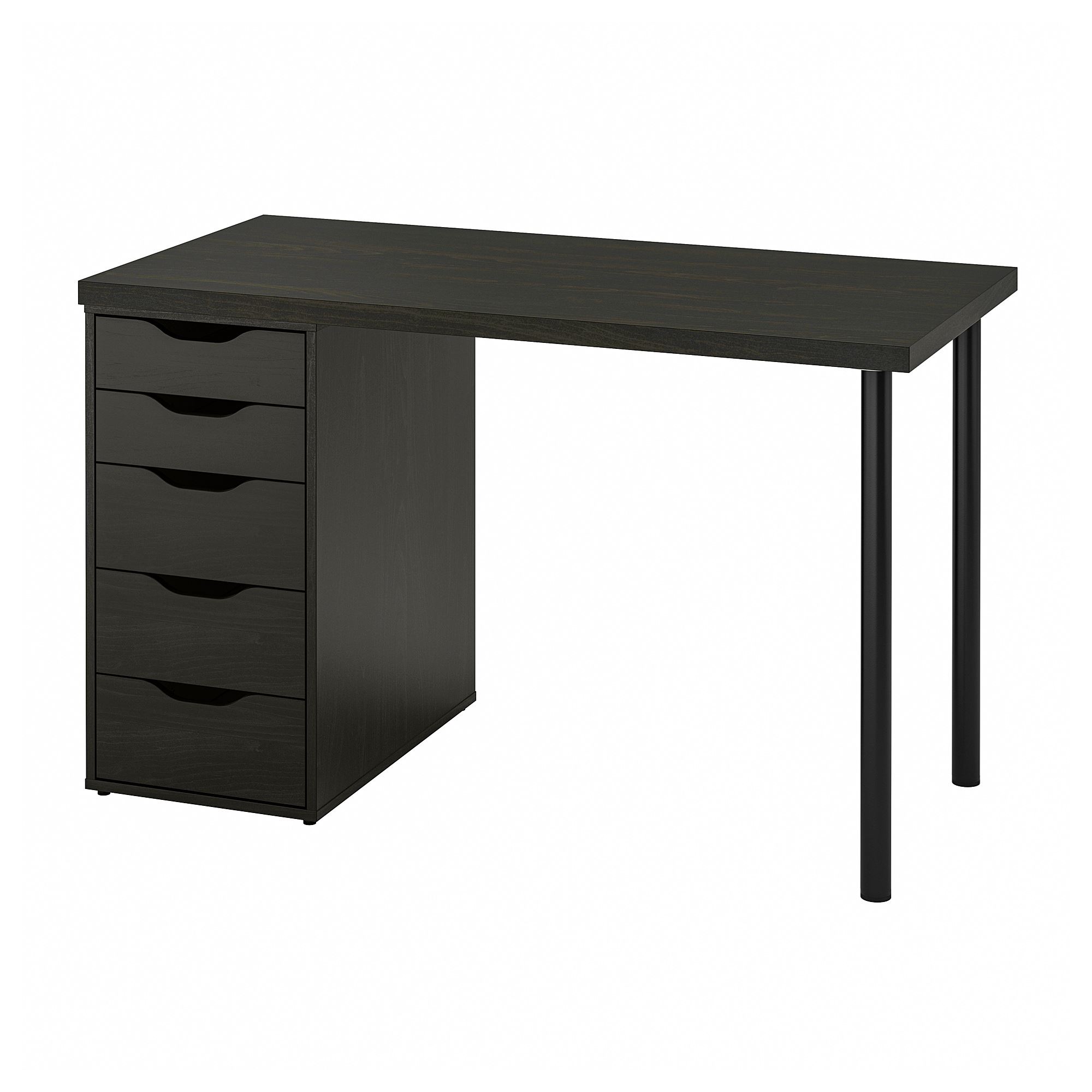 ALEX black 120x60 cm desk - 89417057 | IKEA