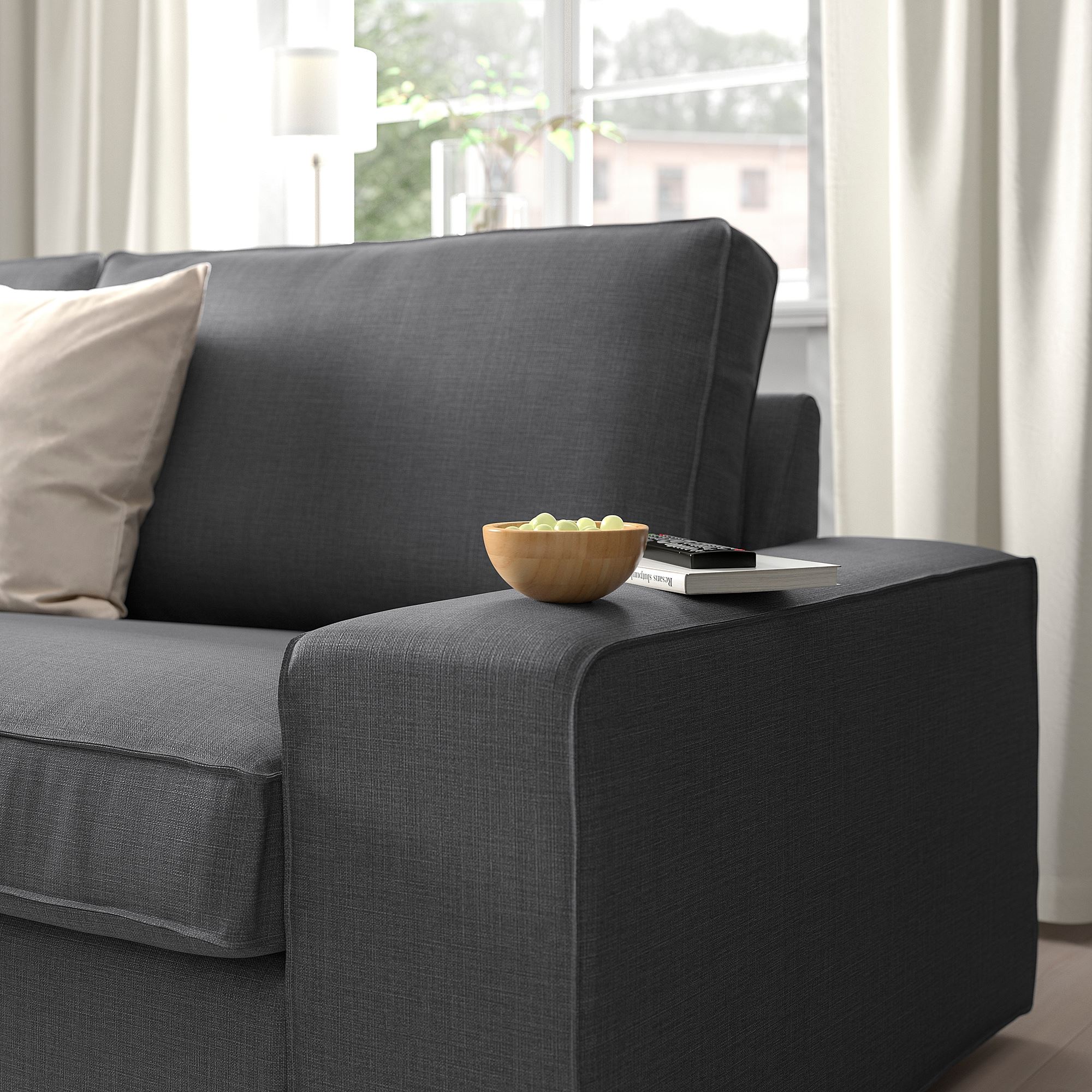 KIVIK skiftebo dark grey 3-seat sofa - 29305581 | IKEA