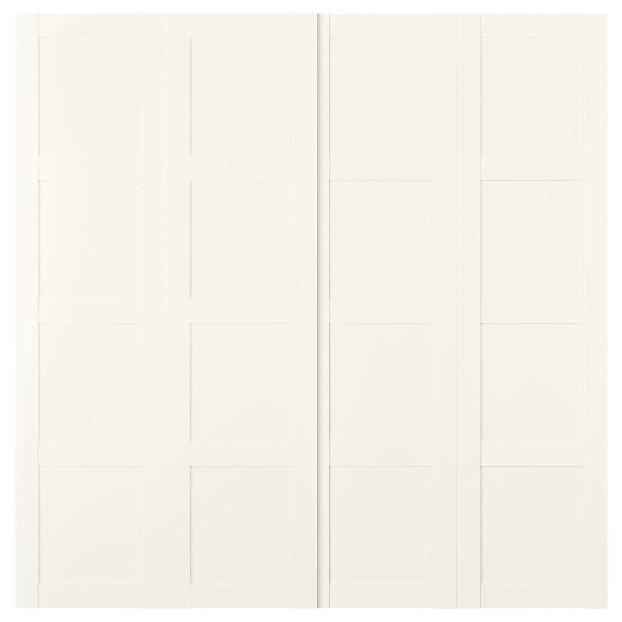 BERGSBO white 200x201 cm pair of sliding doors - 60525302 | IKEA