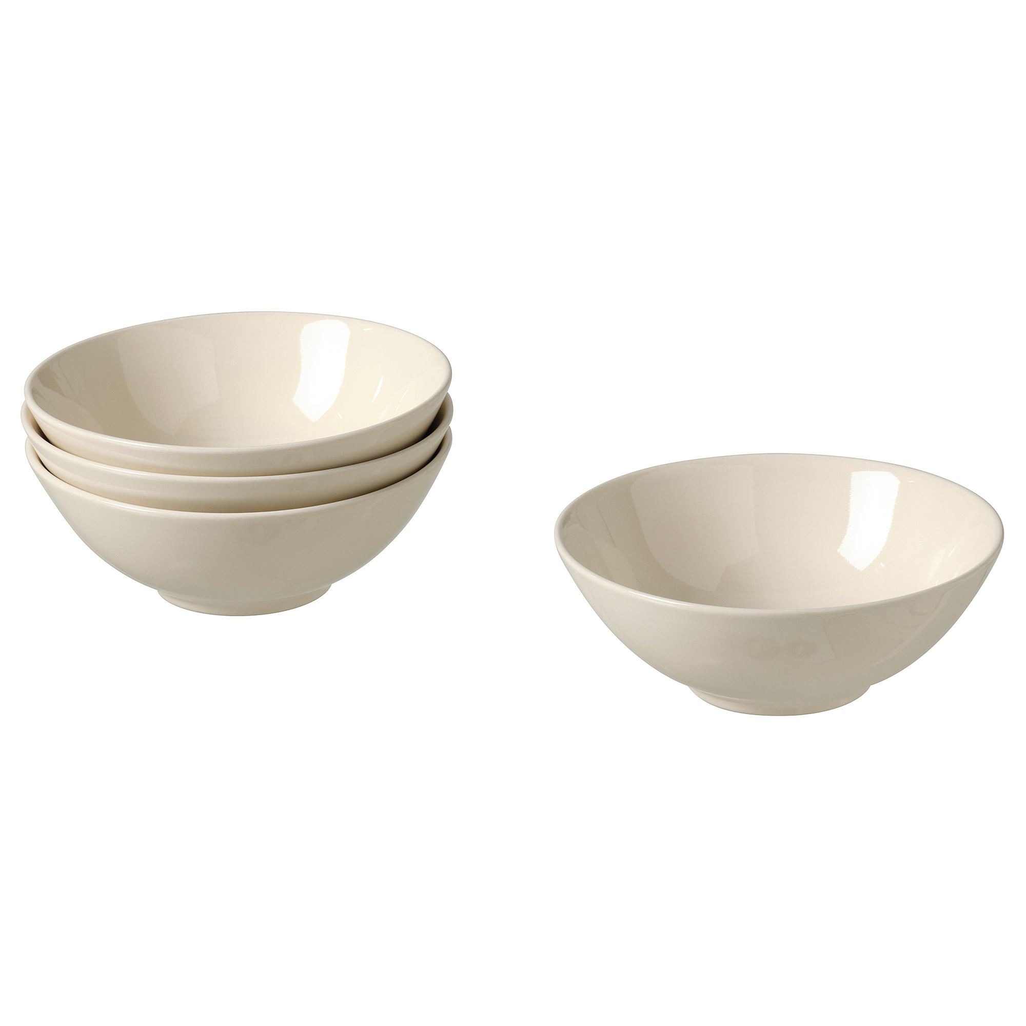 FARGKLAR polished beige 16 cm ceramic bowl set - 40479631 | IKEA