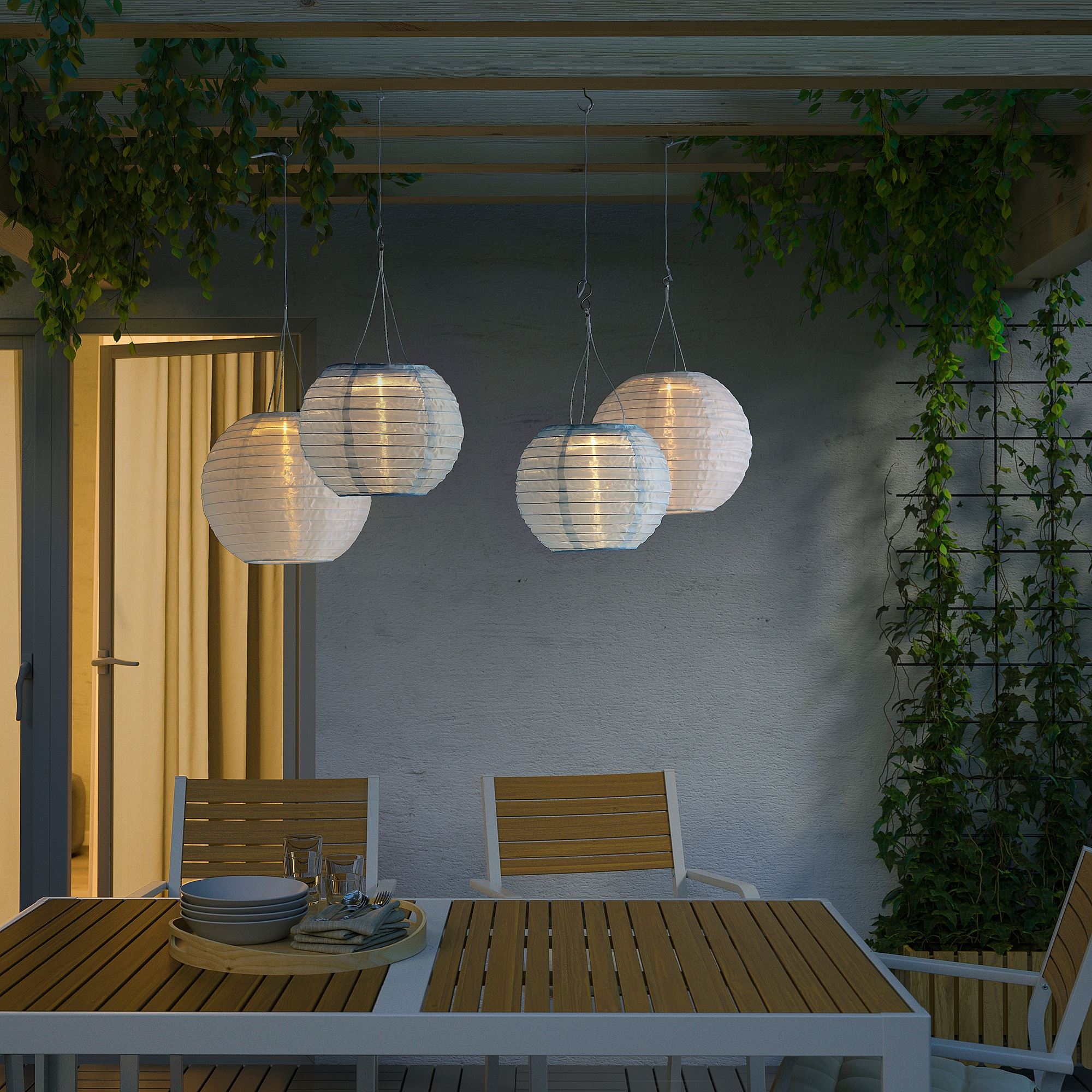 SOLVINDEN light blue 22 cm LED solar-powered lighting - 40513951 | IKEA