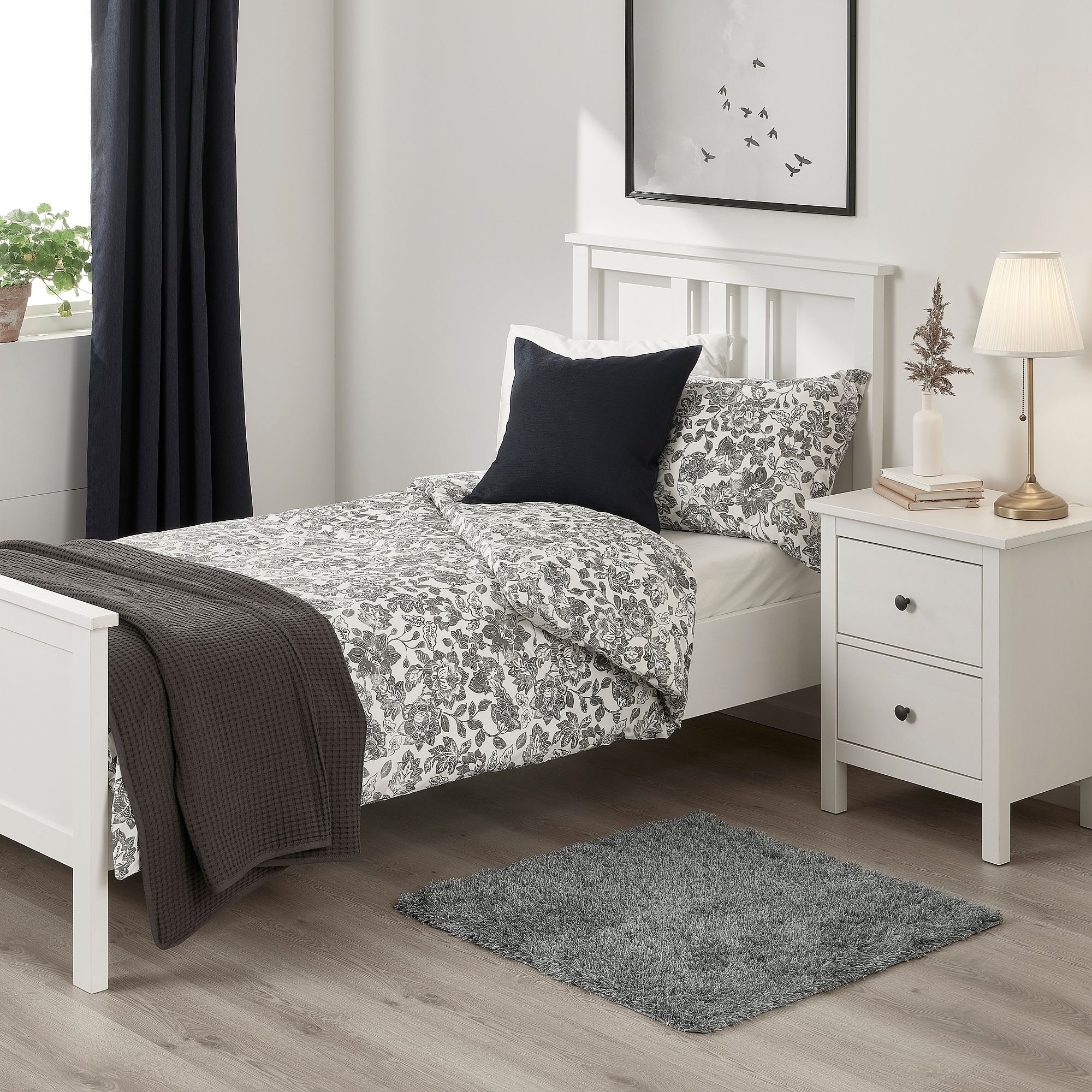 VINDEBAK gri 80x80 cm küçük halı - 30518869 | IKEA