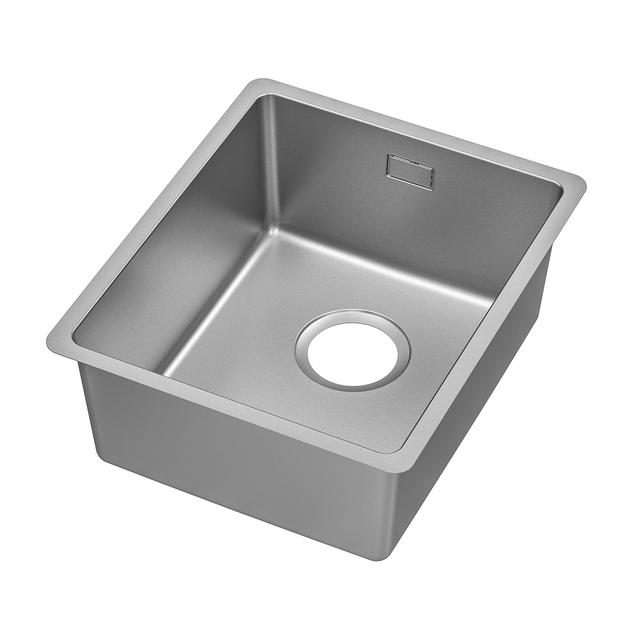 VRESJÖN stainless steel 37x44 cm single-bowl insert sink - 50494693 | IKEA