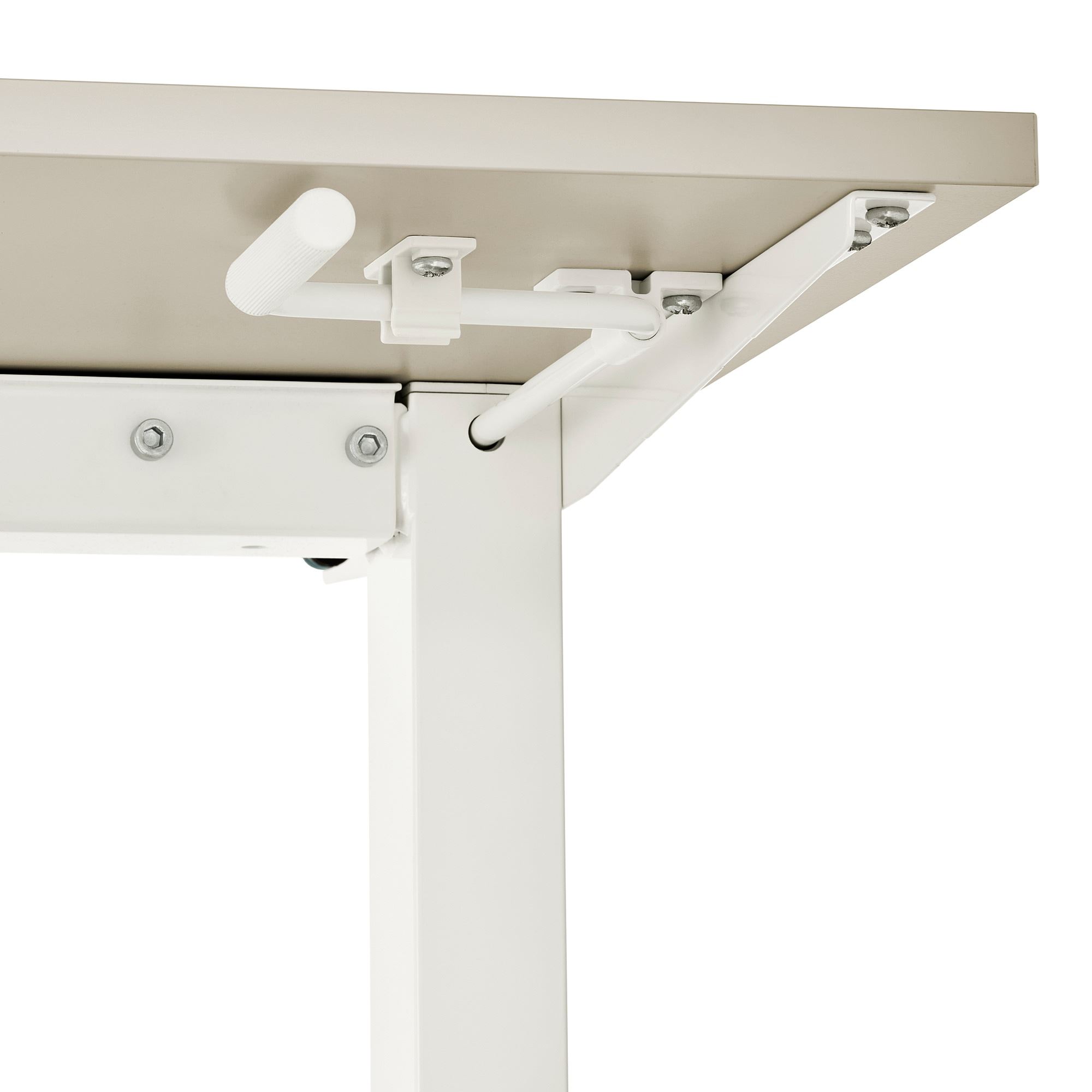 TROTTEN beige-white 120x70 cm height adjustable desk - 89434127 | IKEA