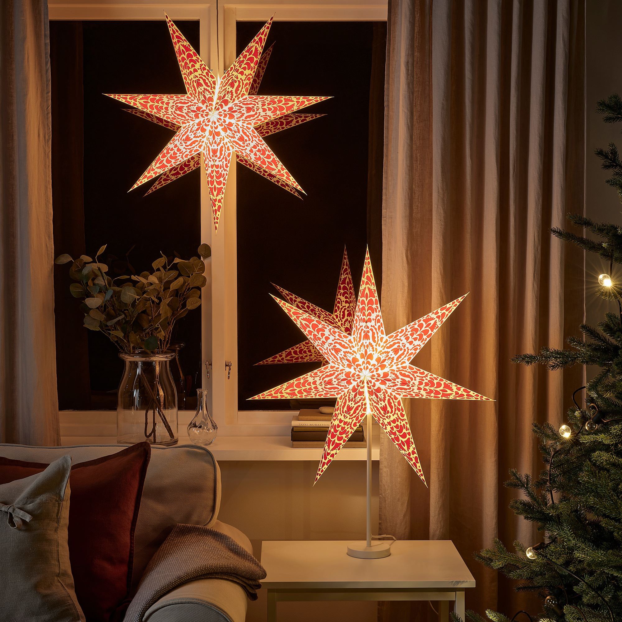 STRALA red/white lamp shade - 70532585 | IKEA