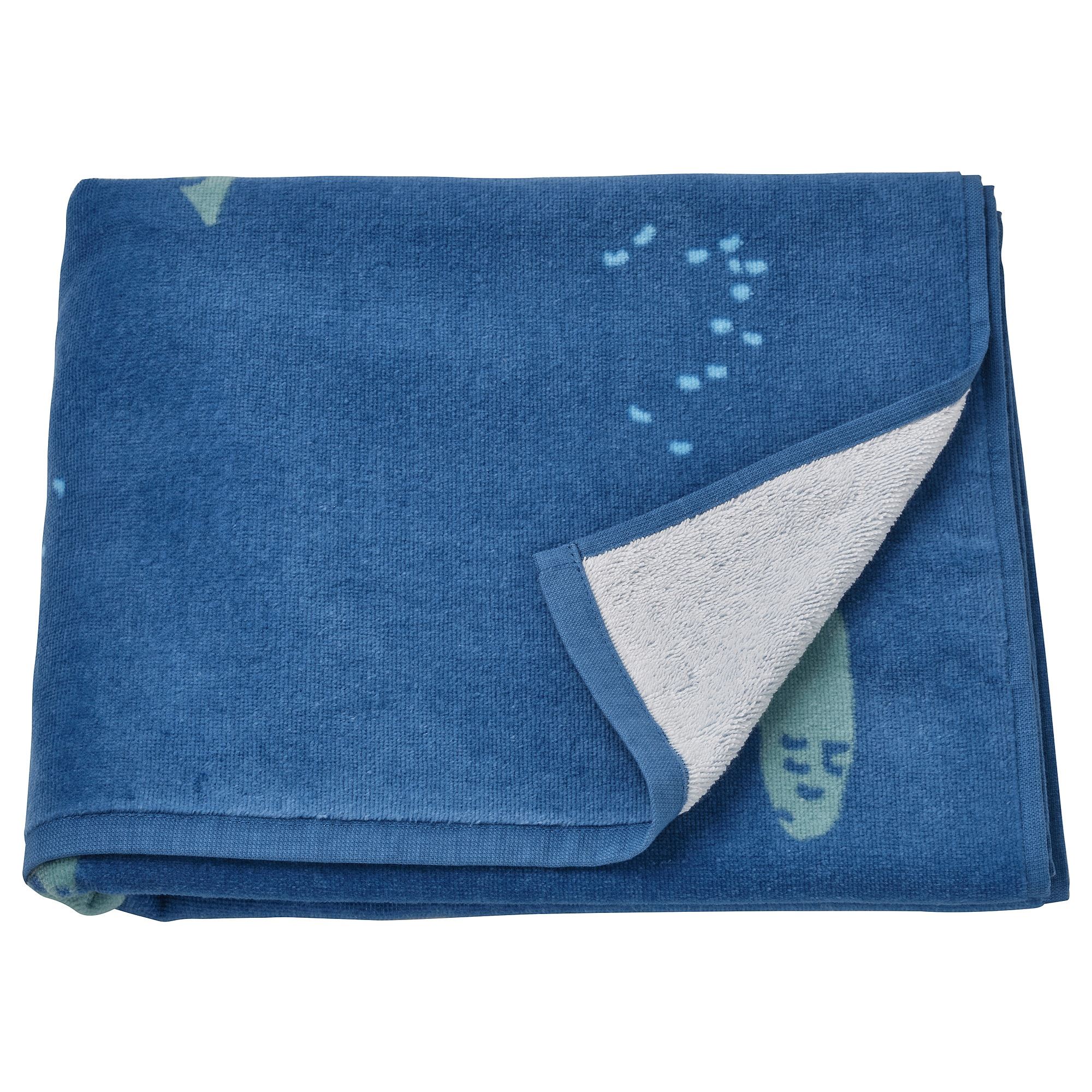 BLAVINGAD dark blue 70x140 cm children bath towel - 60534066 | IKEA