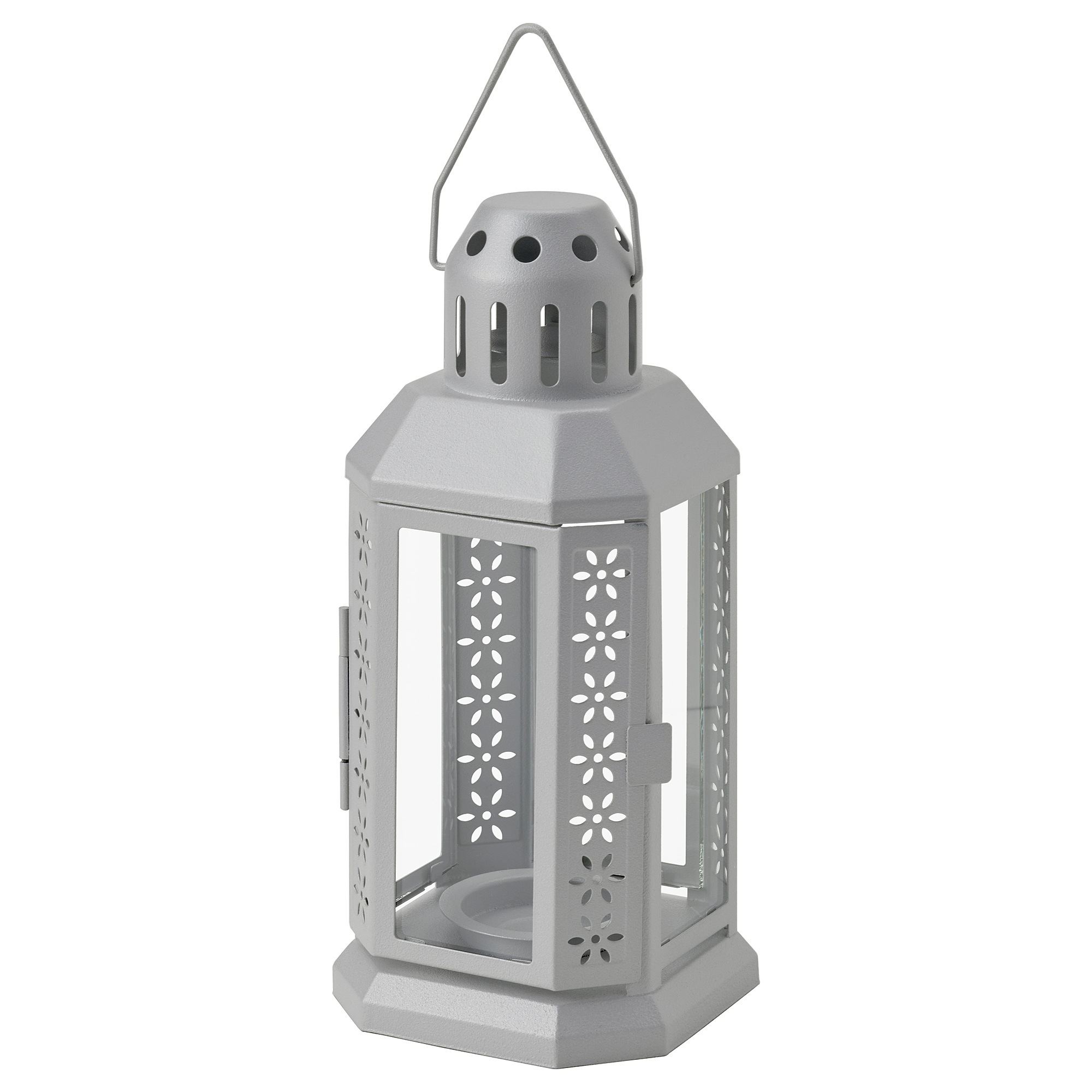 ENRUM silver-colour 22 cm lantern - 10578369 | IKEA