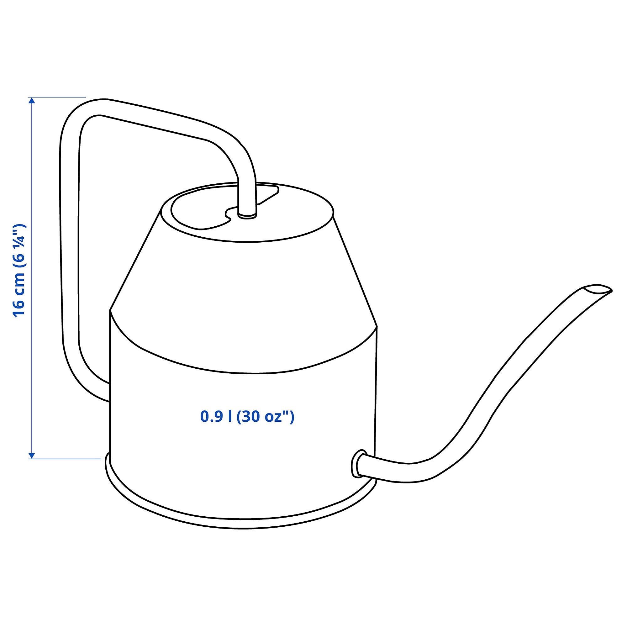 VATTENKRASSE ivory/gold-colour 0.9 l watering can - 40394118 | IKEA