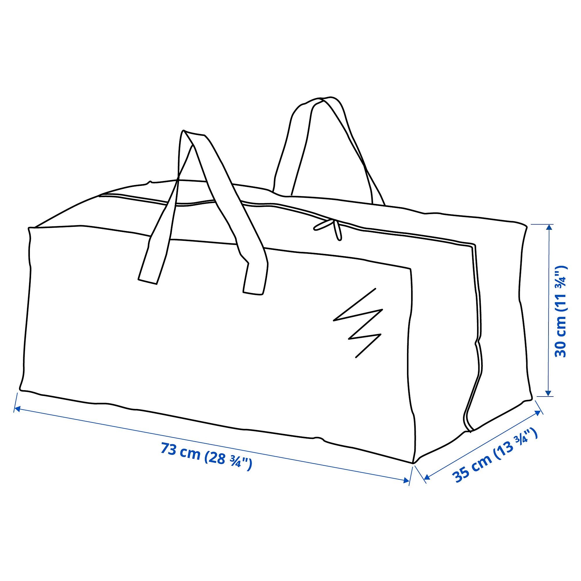 FRAKTA blue 73x35x30 cm 76 l storage bag - 90149148 | IKEA