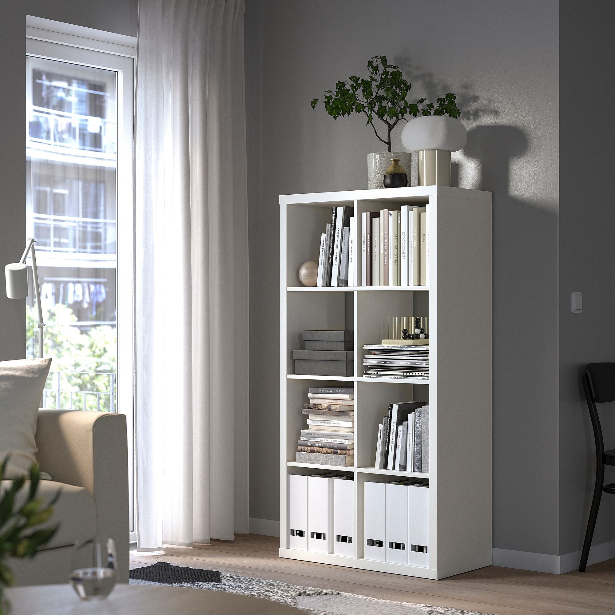 KALLAX beyaz 77x147 cm açık raf ünitesi - 80275887 | IKEA