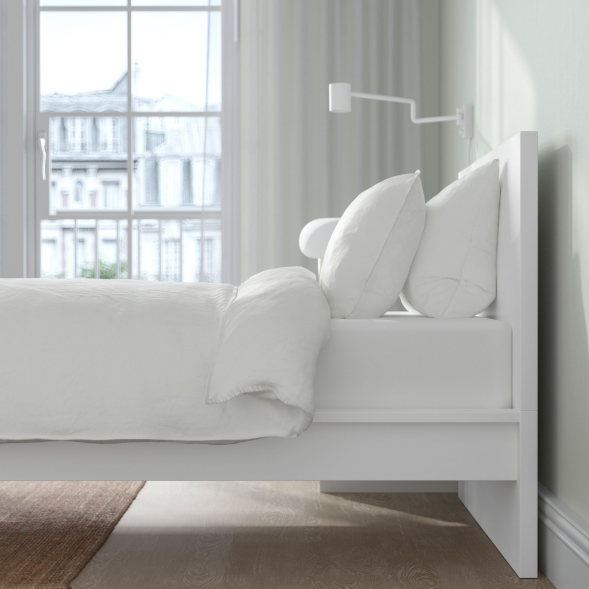MALM white 90x200 cm single bed - 00249487 | IKEA