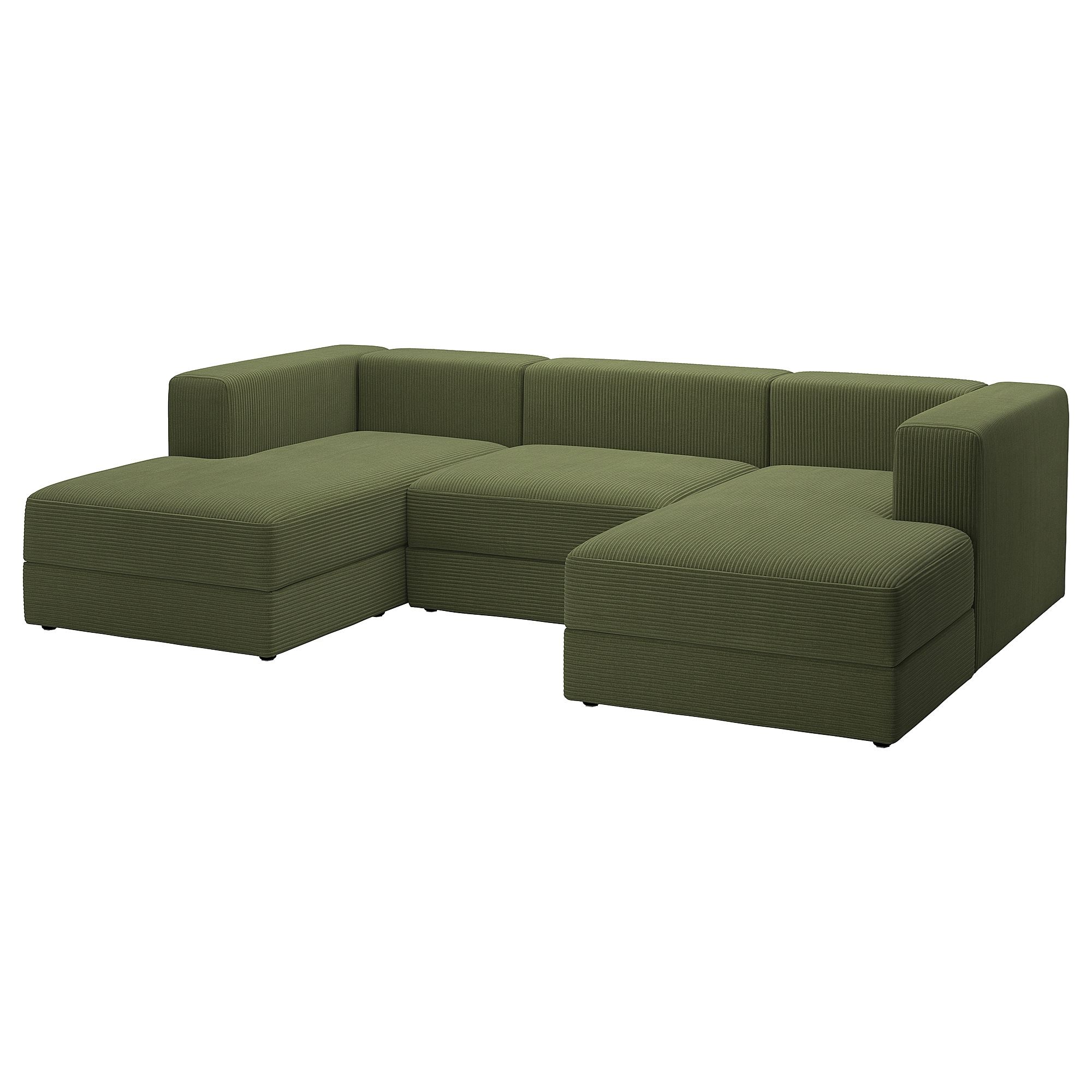 JATTEBO samsala dark yellow/green u-shaped sofa, 3,5 seat - 29469493 | IKEA