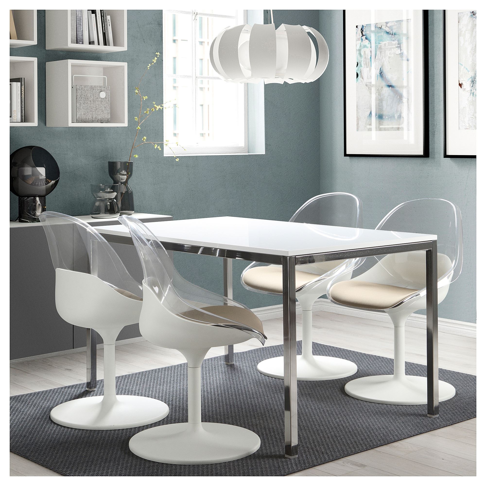BALTSAR white swivel chair - 10511538 | IKEA