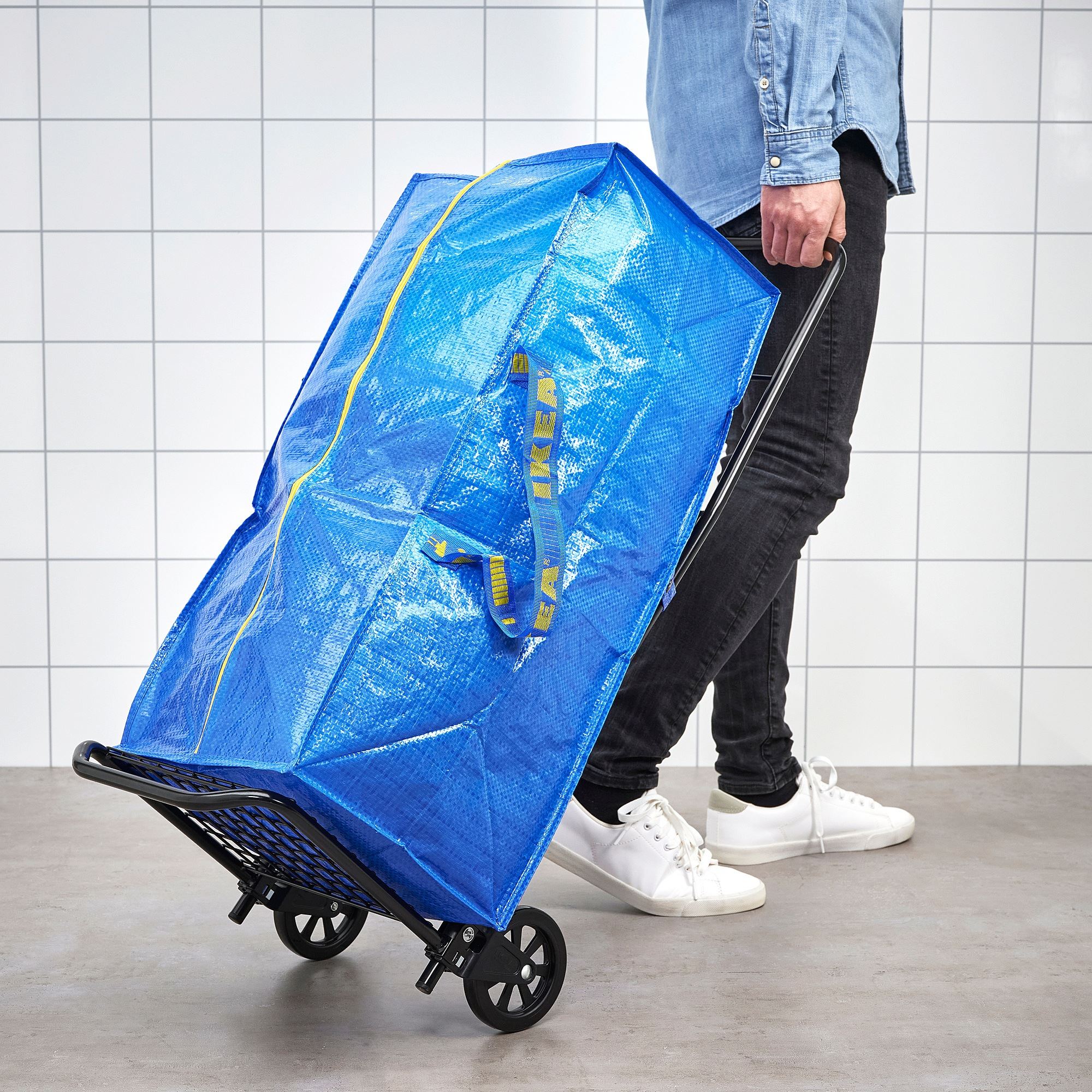 FRAKTA blue 73x35x30 cm 76 l storage bag - 90149148 | IKEA