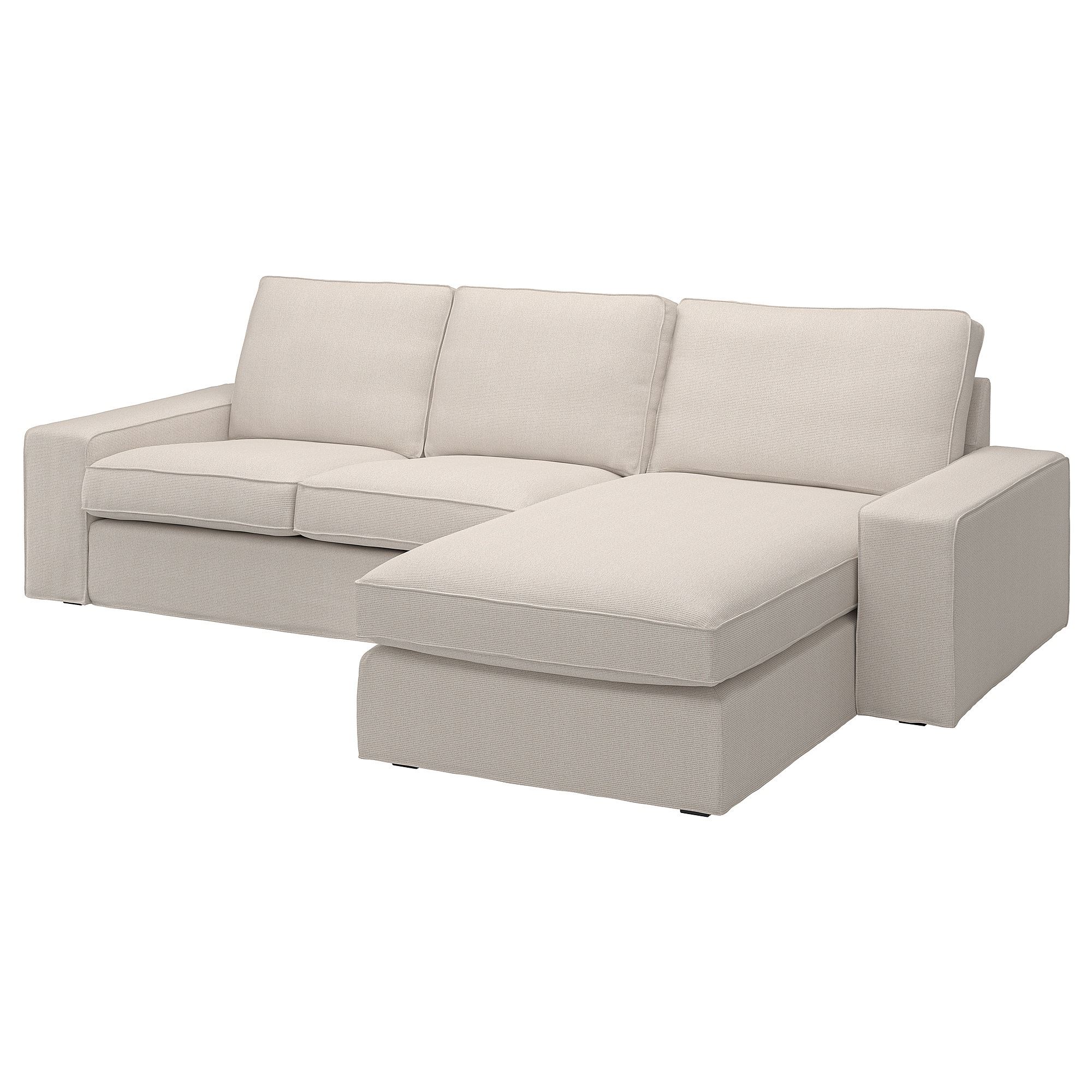 KIVIK tresund light beige 3-seat sofa with chaise longue - 79482840 | IKEA