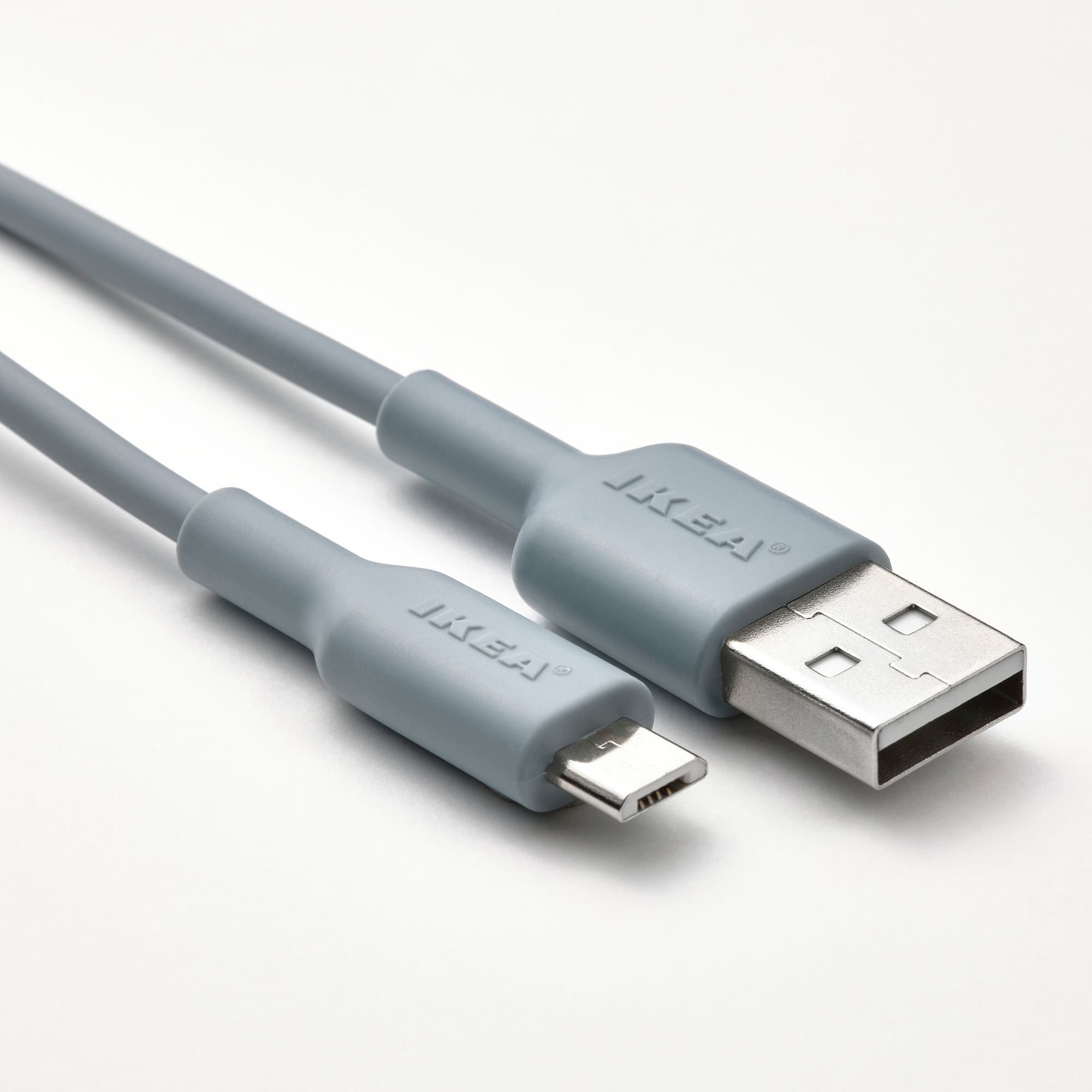 SITTBRUNN light blue USB-A to USB-micro cable - 10539491 | IKEA