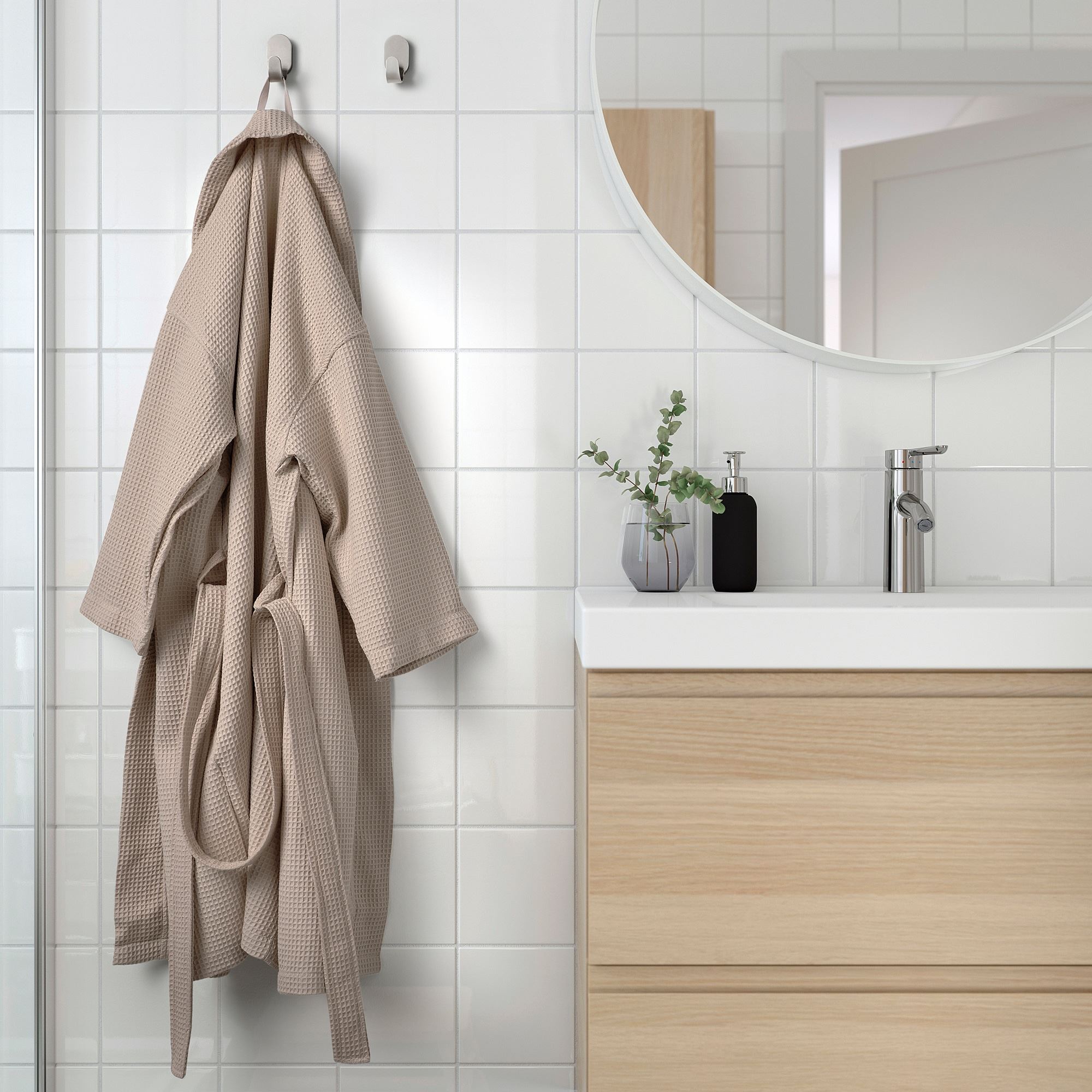 BJALVEN beige L/XL bath robe - 20512976 | IKEA
