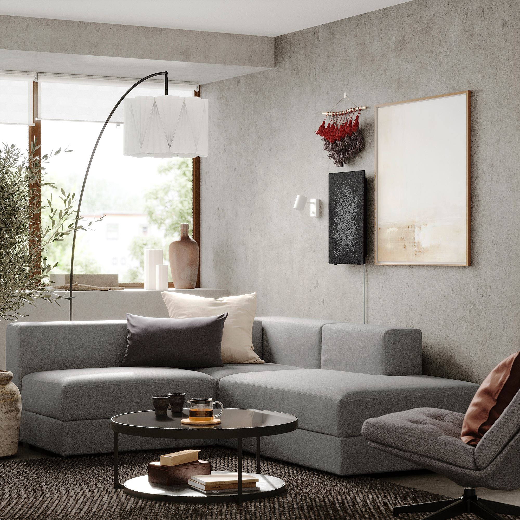 JATTEBO tonerud grey corner sofa - 29485186 | IKEA